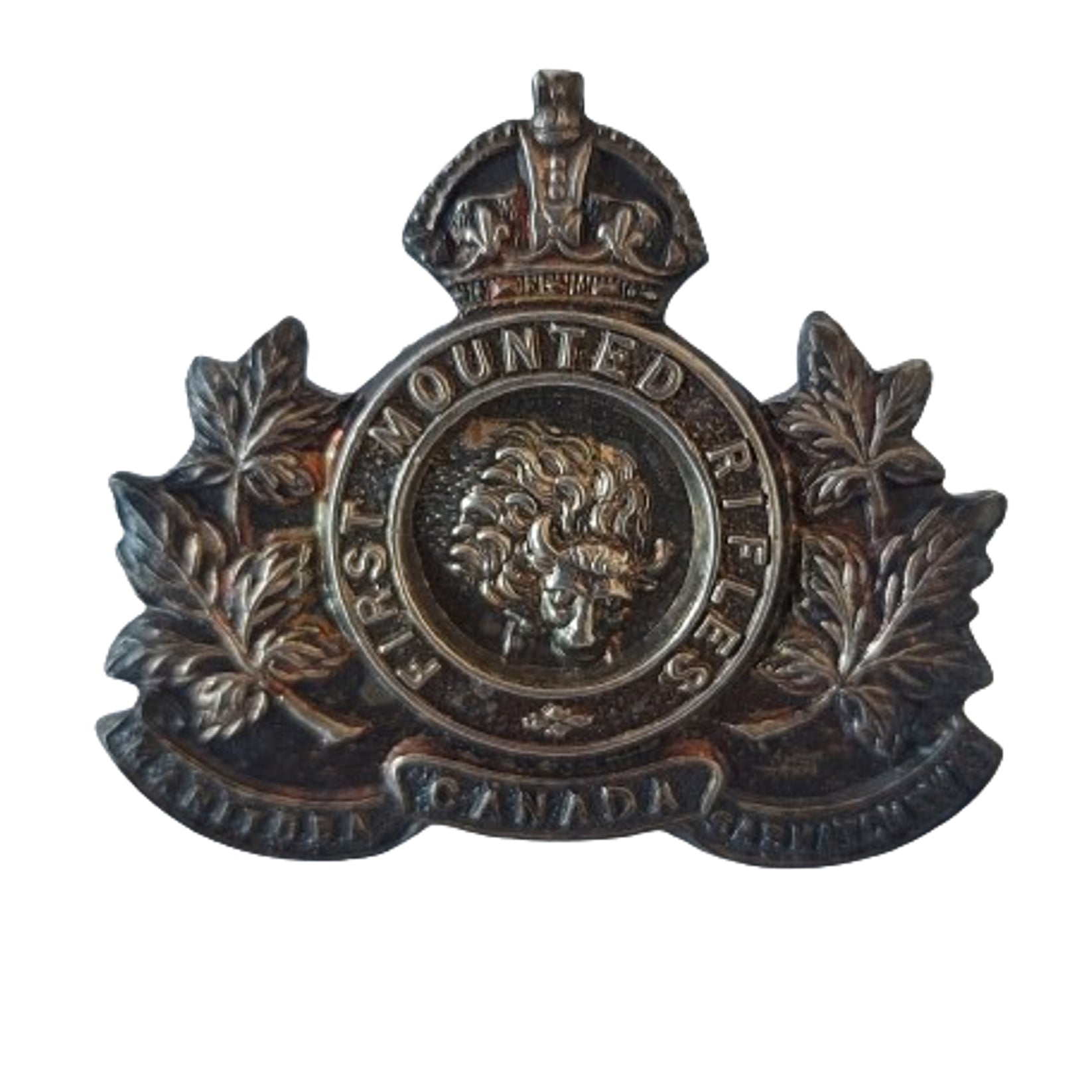 WW1 Canadian First Canadian Mounted Rifles Sterling Silver Sweetheart ...