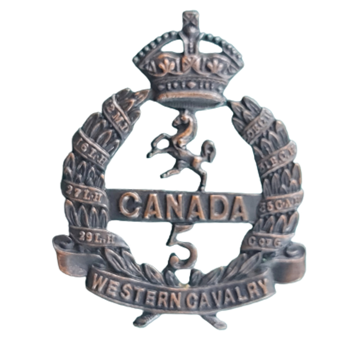 WW1 Canadian 5th Battalion Western Cavalry Officer's OSD Cap Badge ...