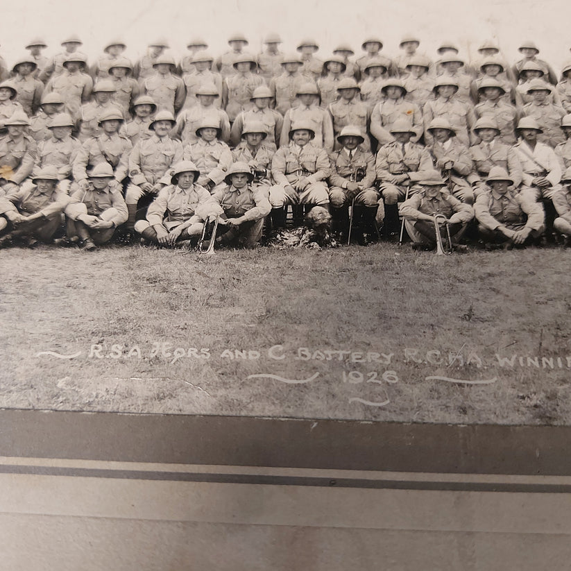 Pre-WW2 1926 RCHA Royal Canadian Horse Artillery Unit Photo – Canadian ...
