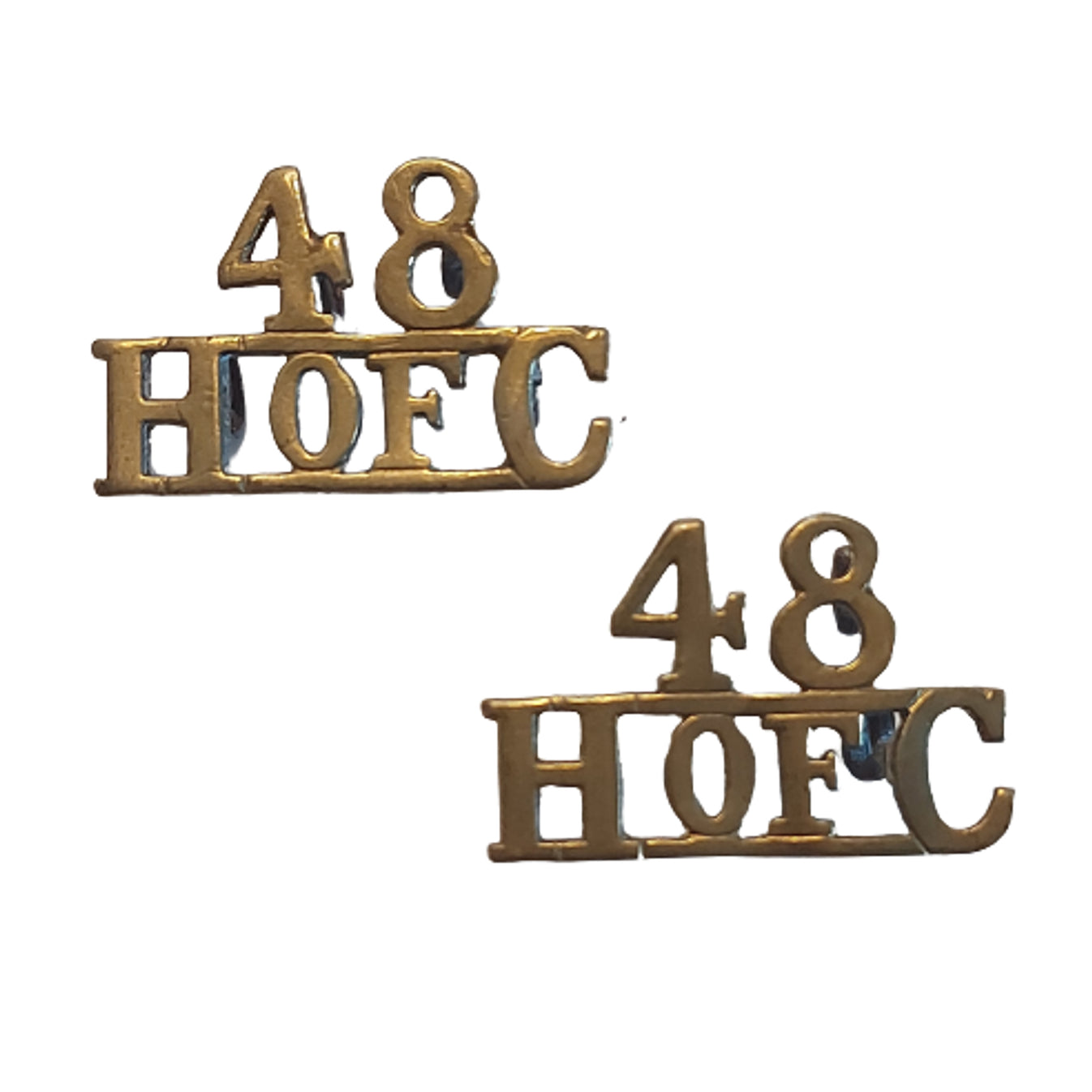 Pre-WW1 Canadian 48th Battalion (Highlanders) Brass Shoulder Title Pai – Canadian Soldier Militaria