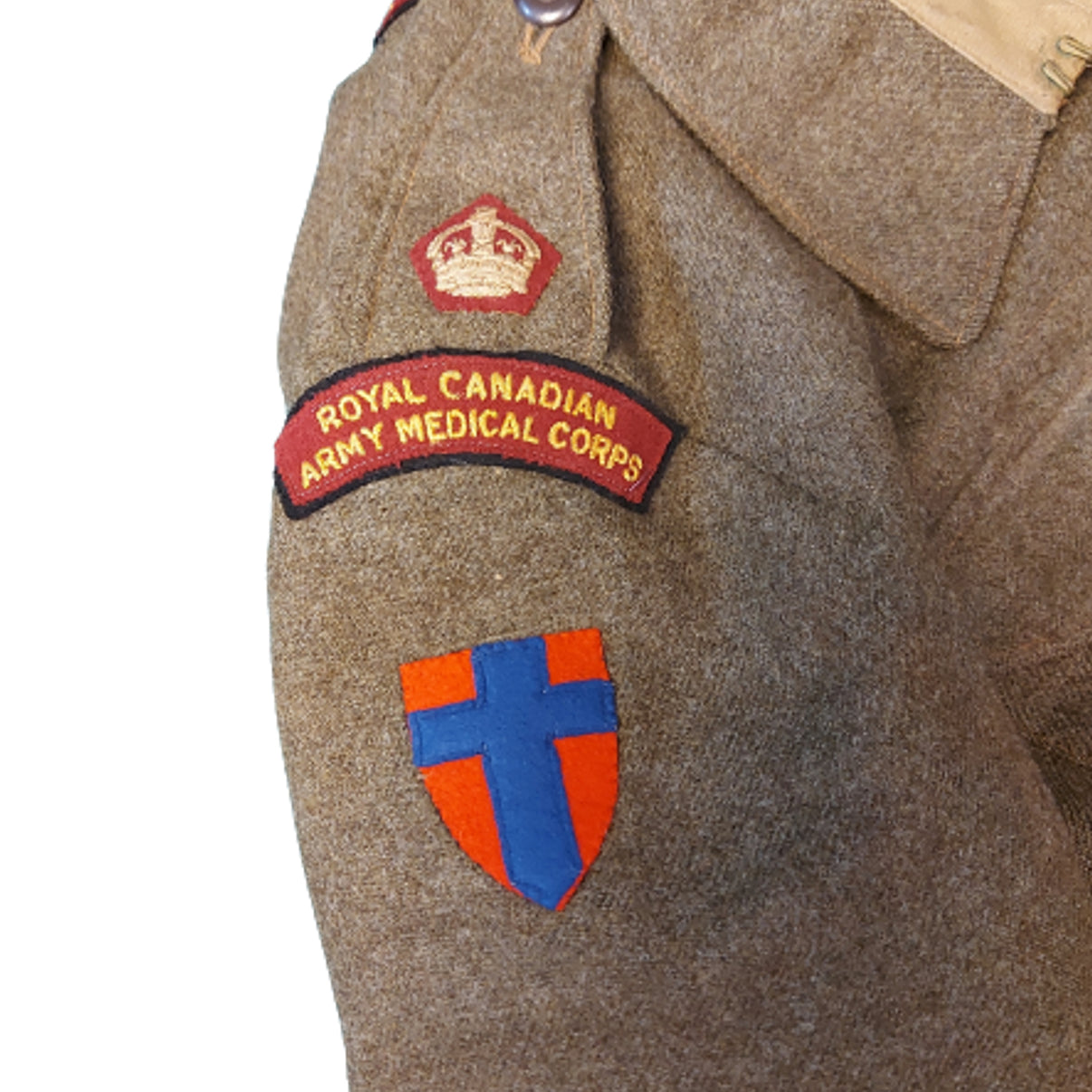 WW2 RCAMC Royal Canadian Army Medical Corps BD Battle Dress Tunic 1942 ...
