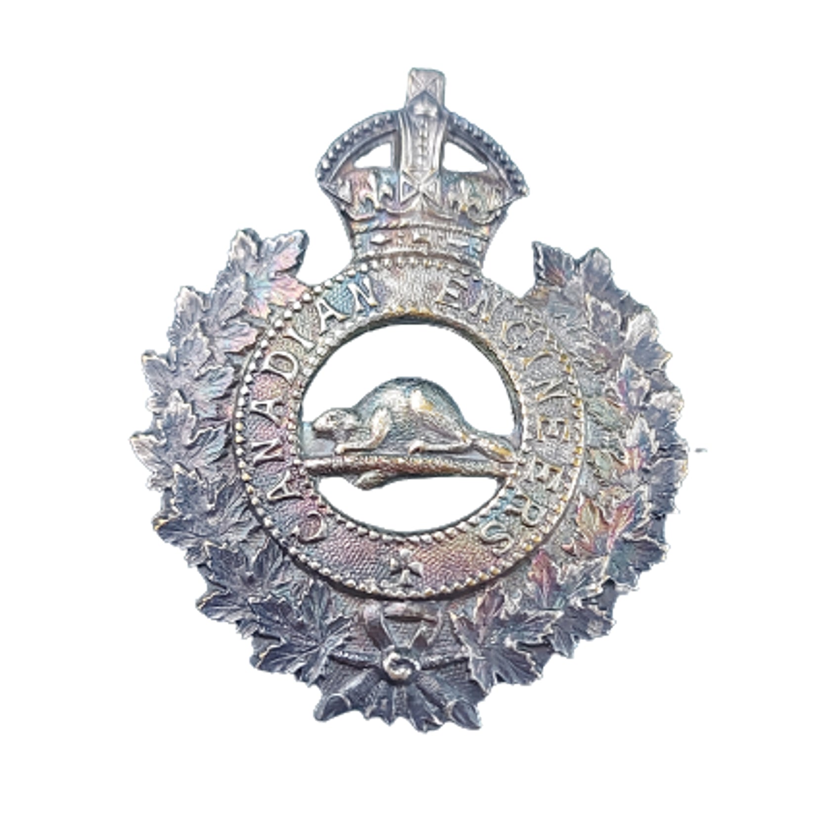 WW1 RCE Royal Canadian Engineers Officer's Cap Badge – Canadian Soldier Militaria