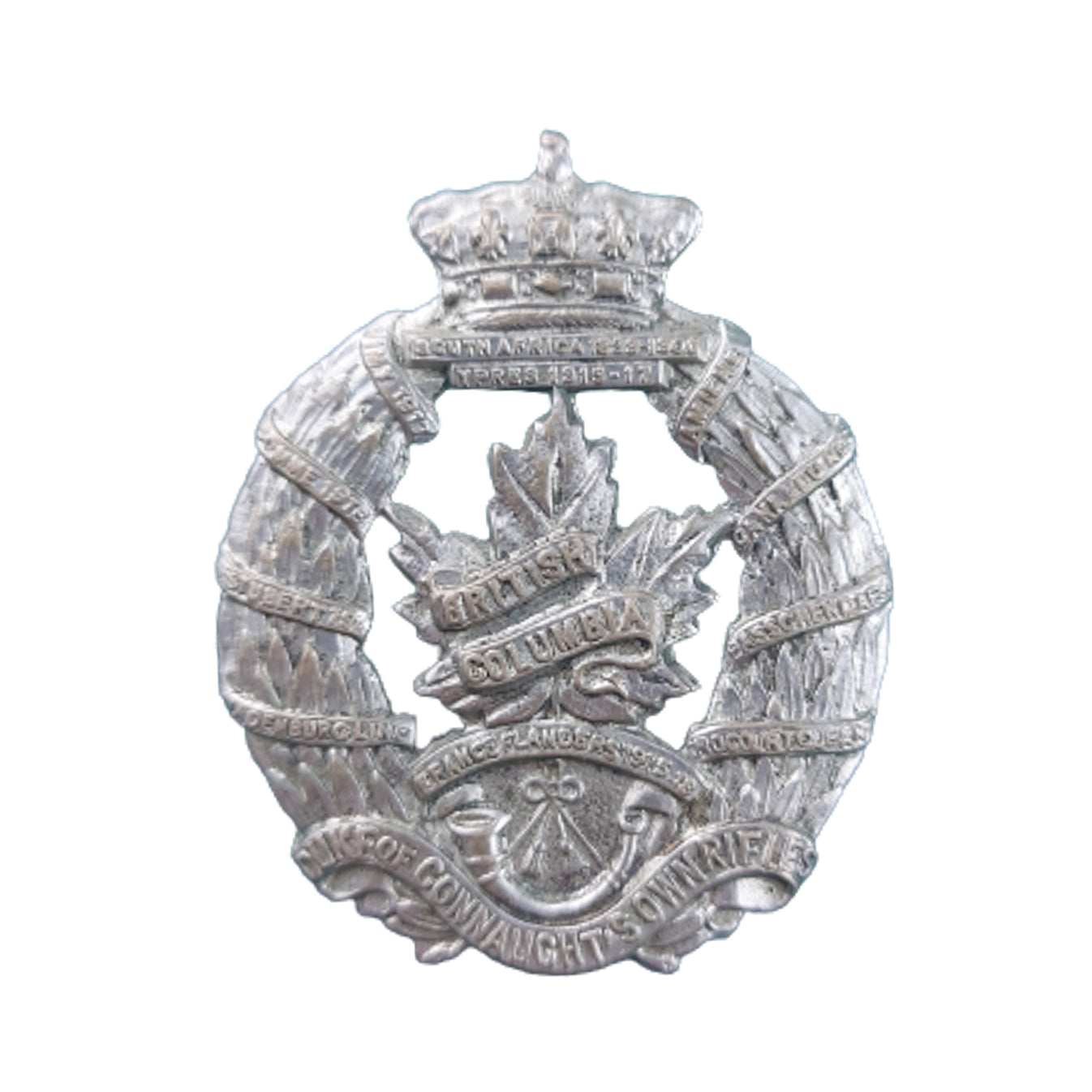 WW2 Canadian Duke Of Connaught's Own Rifles Cap Badge -British Columbi ...