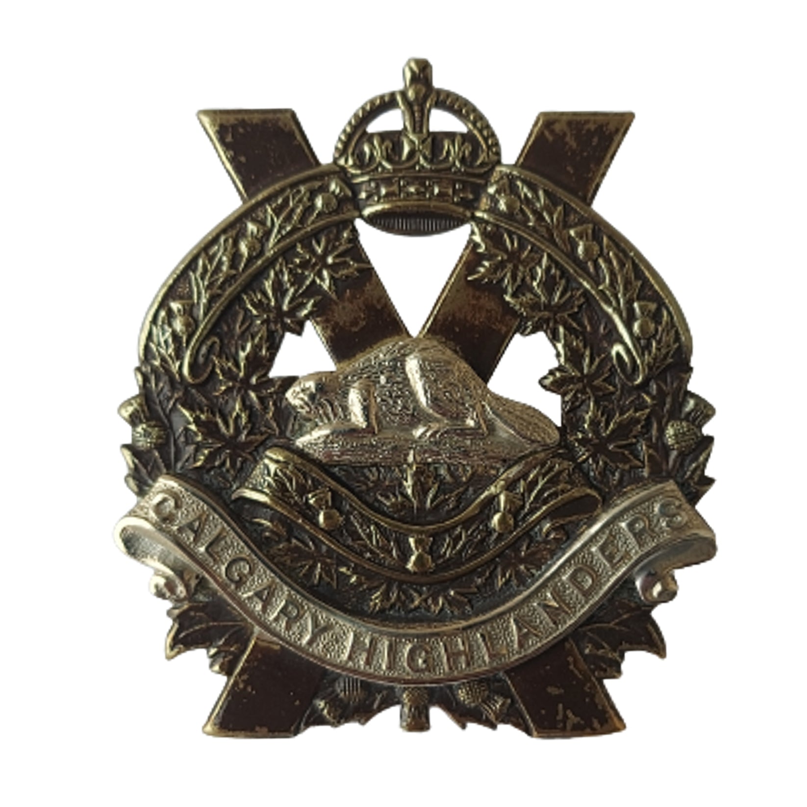 WW2 Canadian The Calgary Highlanders Cap Badge – Canadian Soldier Militaria