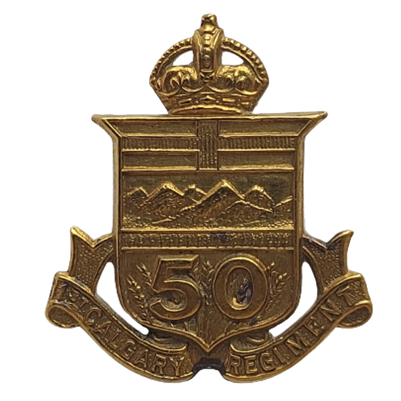 WW1 Canadian 50th Battalion Collar Badge -Calgary Alberta – Canadian ...