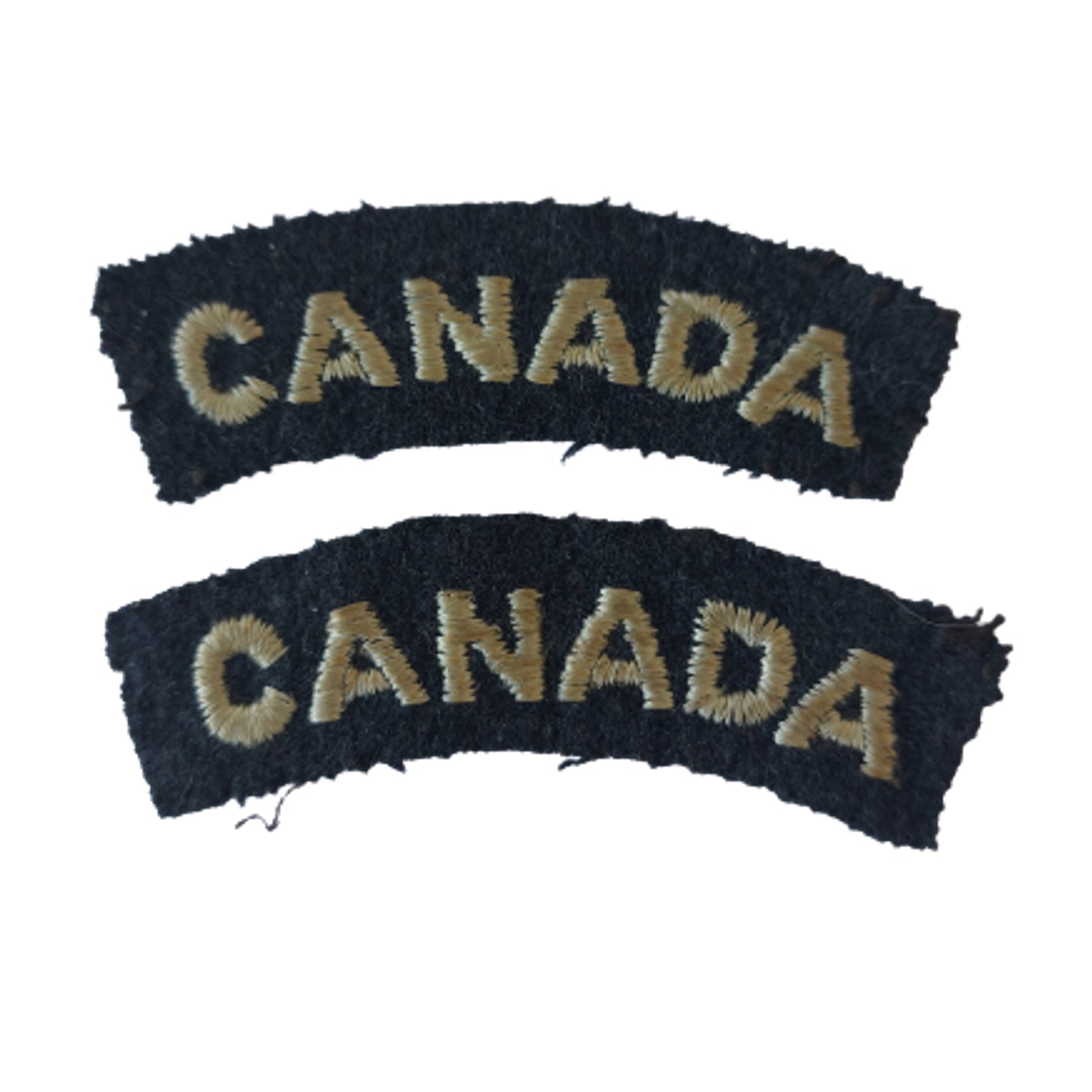 WW2 RCAF Royal Canadian Air Force CANADA Shoulder Title Pair – Canadian ...