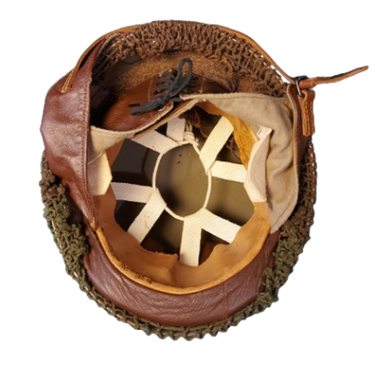 WW2 British Canadian Dispatch Riders Helmet With Net 1943 – Canadian ...