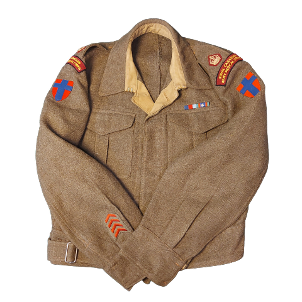 WW2 RCAMC Royal Canadian Army Medical Corps BD Battle Dress Tunic 1942 ...