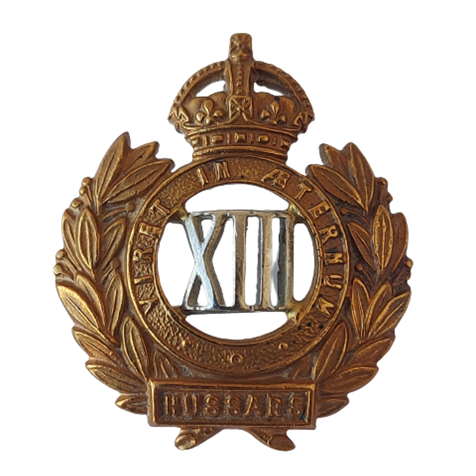 WW1 British Cavalry 13th Hussars Collar Badge – Canadian Soldier Militaria