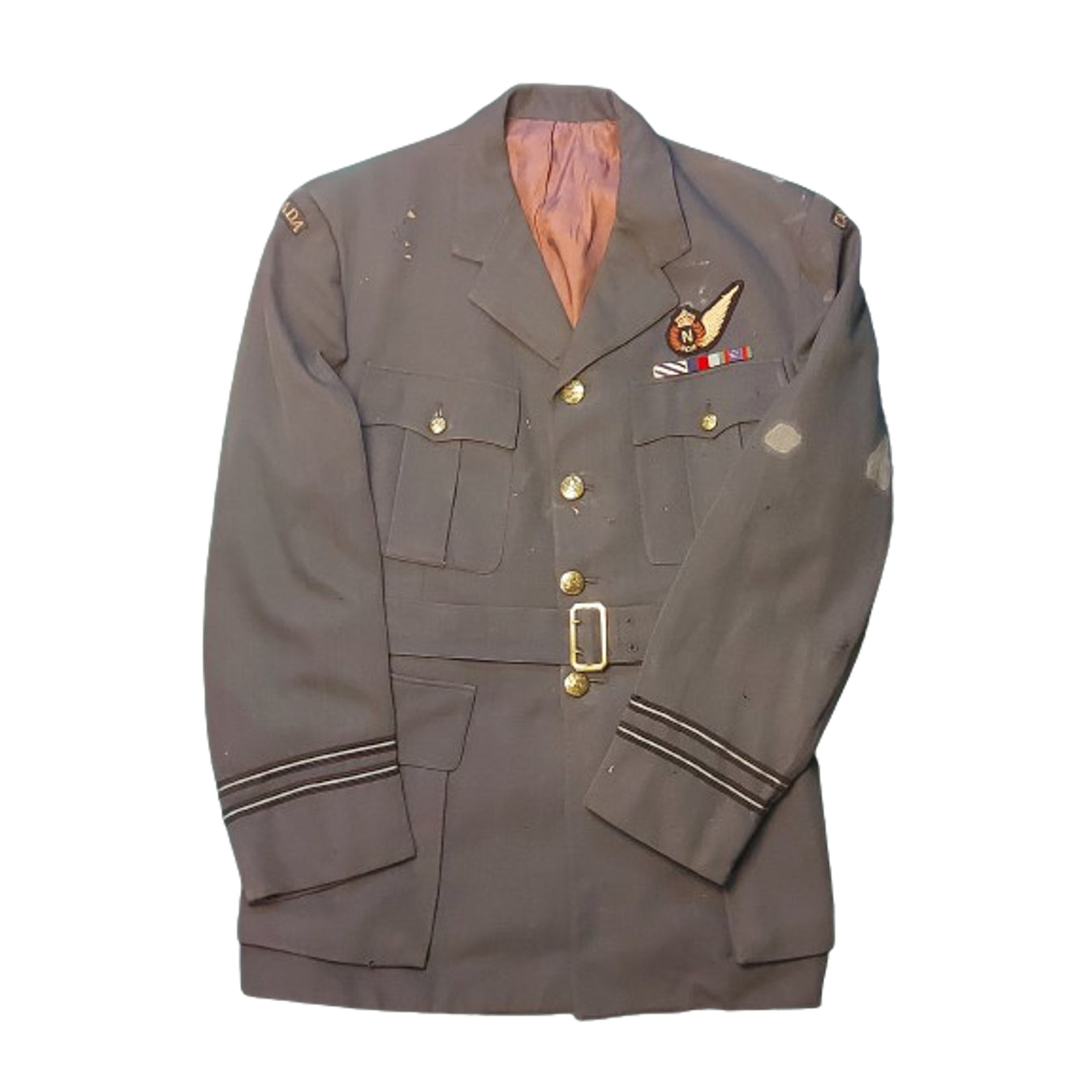 WW2 RCAF Royal Canadian Air Force Navigators Service Dress Tunic -DFC ...