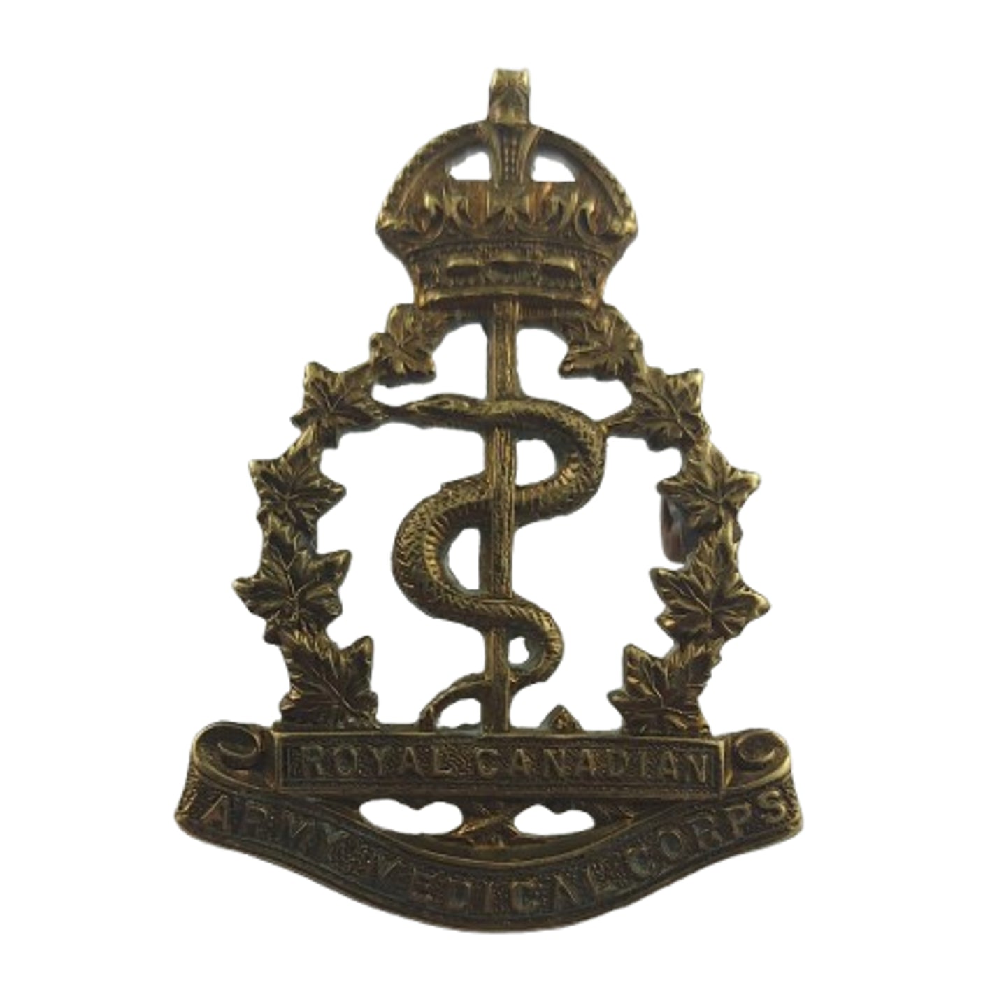 WW2 Canadian RCAMC Royal Canadian Army Medical Corps Cap Badge ...
