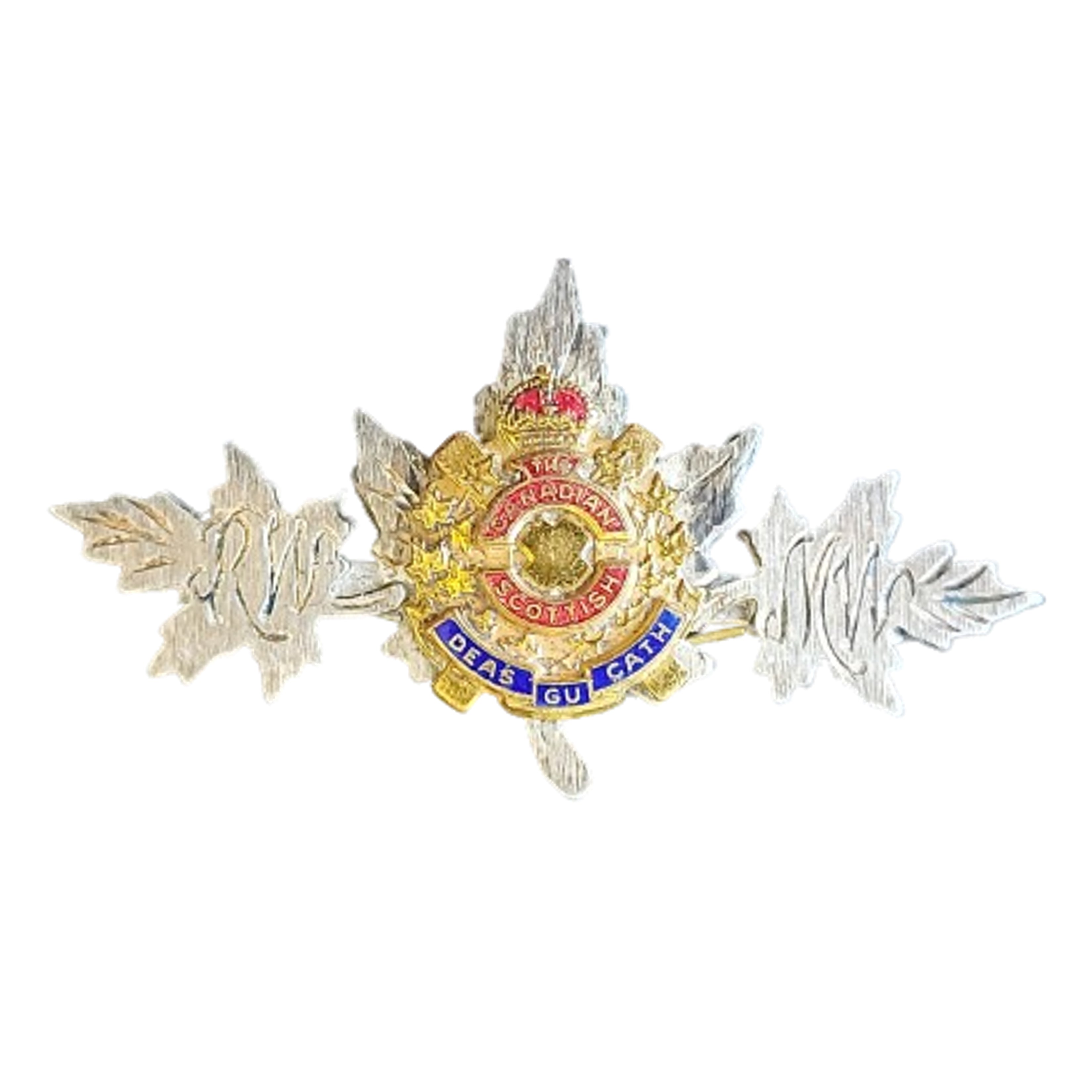 WW2 Canadian Scottish Sterling Silver Sweetheart Pin – Canadian Soldier ...