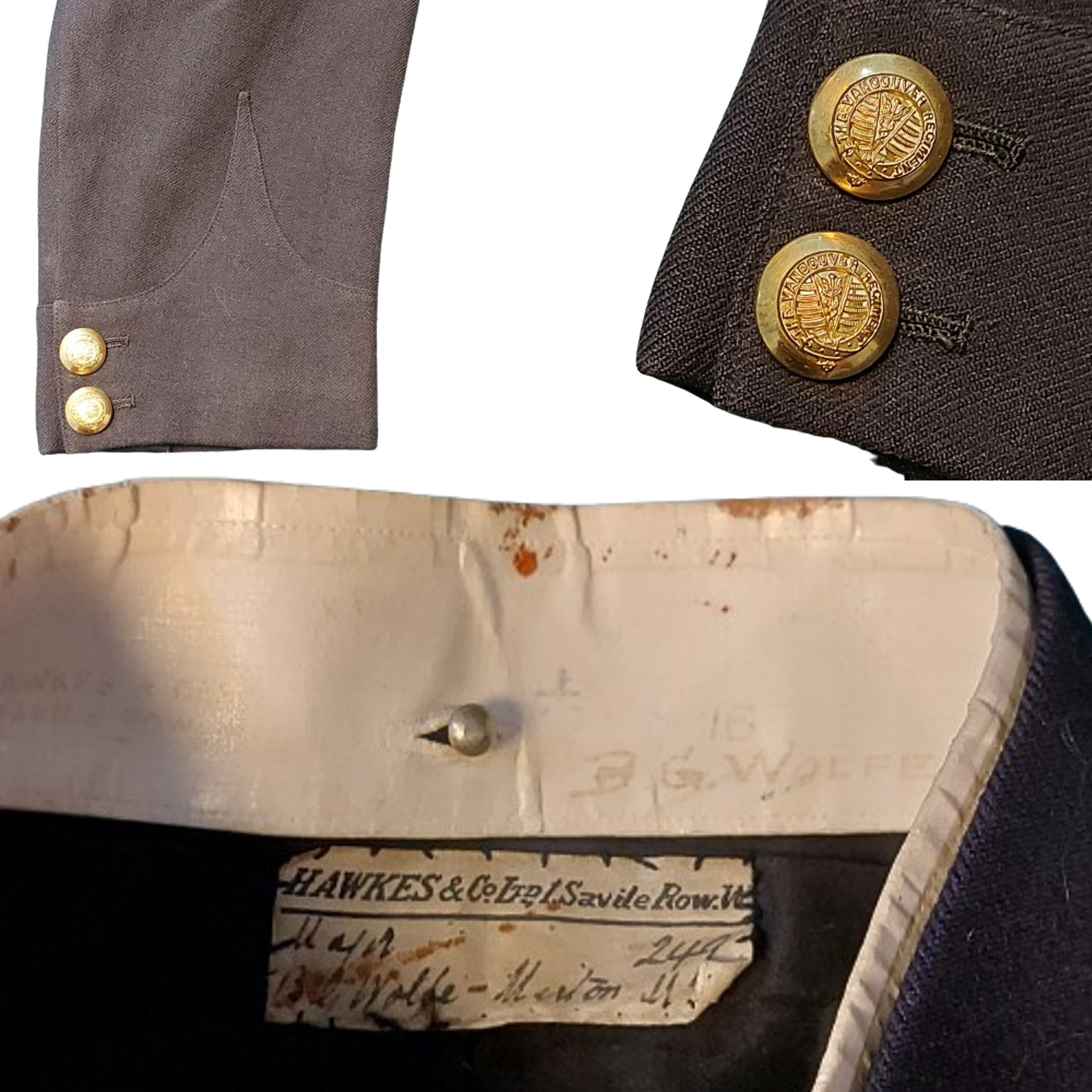 WW1 Canadian Named Uniform Set Of Lieut. Col. Basil George Wolfe Merto ...