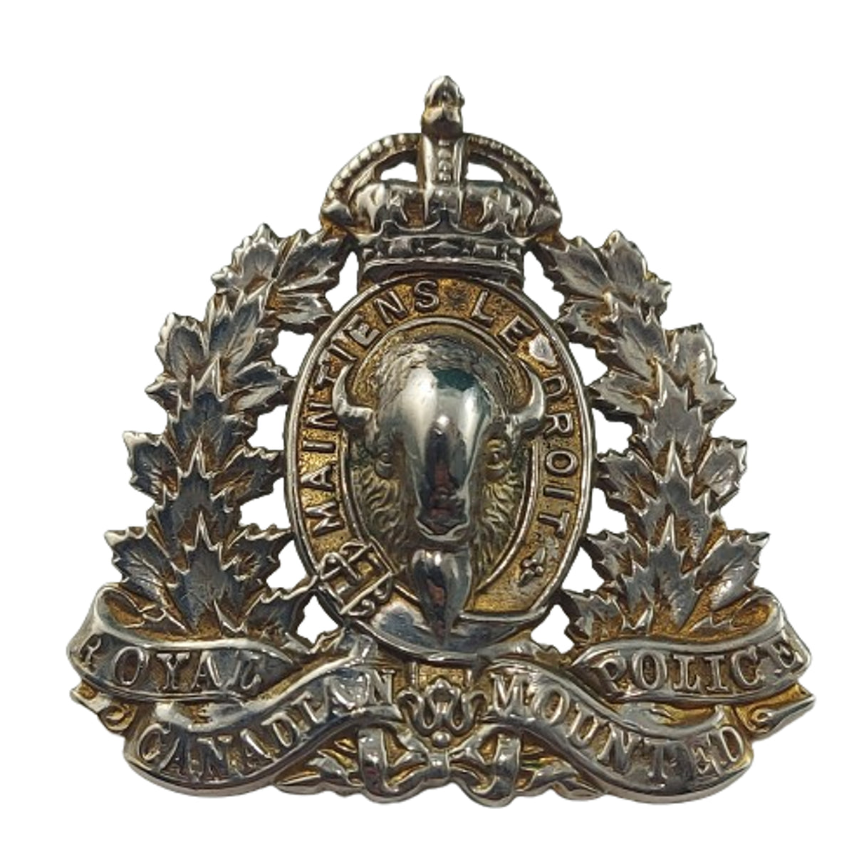 RCMP Royal Canadian Mounted Police Cap Badge – Canadian Soldier Militaria