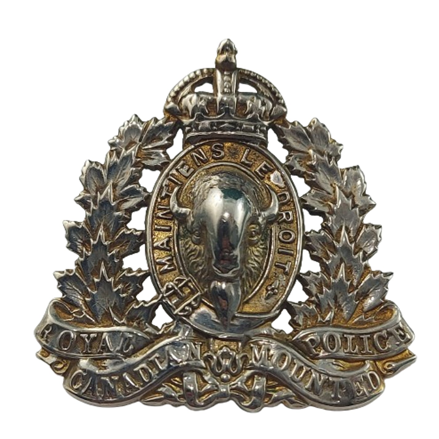 RCMP Royal Canadian Mounted Police Cap Badge – Canadian Soldier Militaria