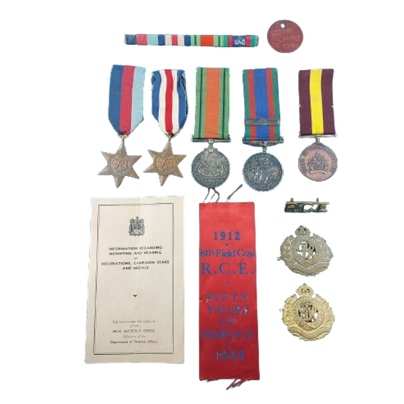 WW2 Canadian Medal Set -RCE Royal Canadian Engineers -Aboriginal Canad ...
