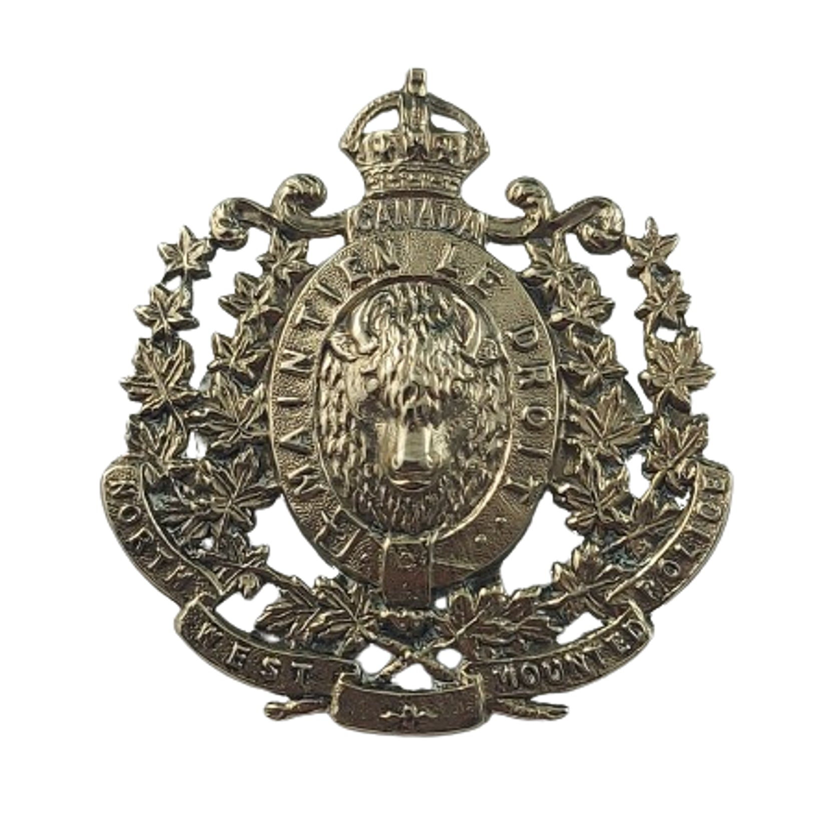 Pre-WW1 Canadian NWMP Northwest Mounted Police Cap Badge – Canadian ...
