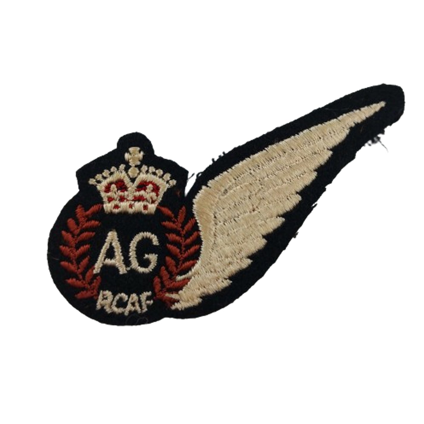 WW2 RCAF Royal Canadian Air Force AG Air Gunner Wing Insignia ...