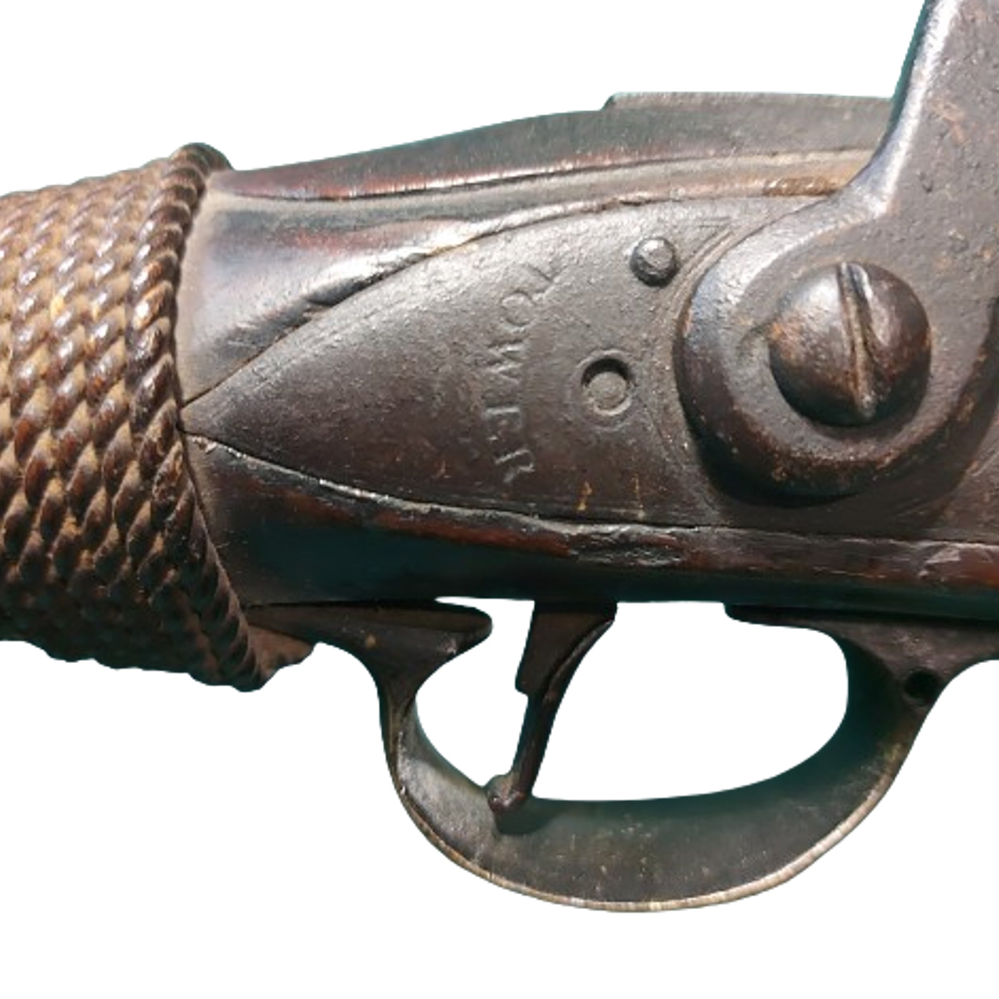 Pre-WW1 Antique Canadian Issue India Pattern Brown Bess Musket 14th Ba ...