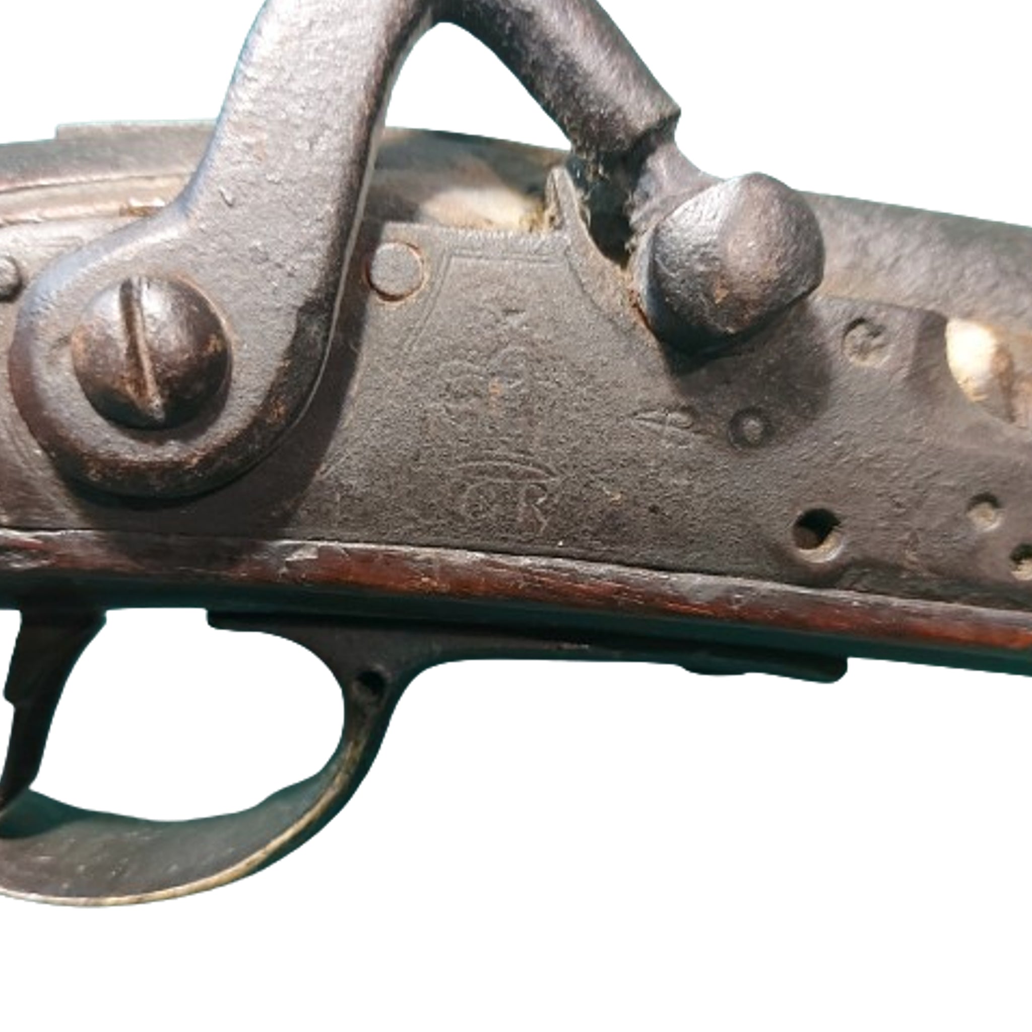 Pre-WW1 Antique Canadian Issue India Pattern Brown Bess Musket 14th Ba ...