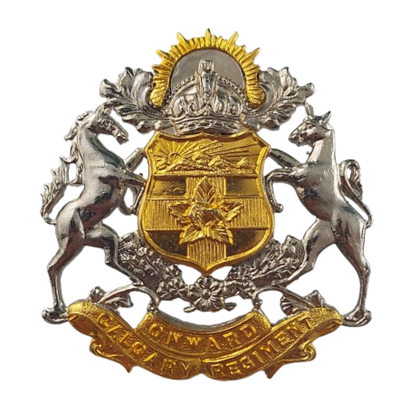 WW2 Calgary Regiment Officer's Cap Badge -Scully Montreal – Canadian ...