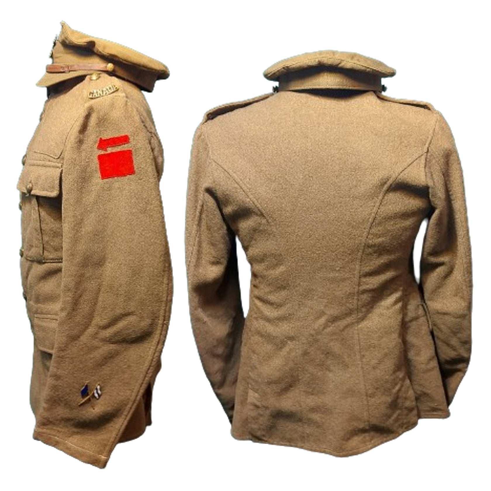 WW1 Canadian Named CEF Uniform Grouping - Pte. W.W. Brown 2nd.Co. 1st ...