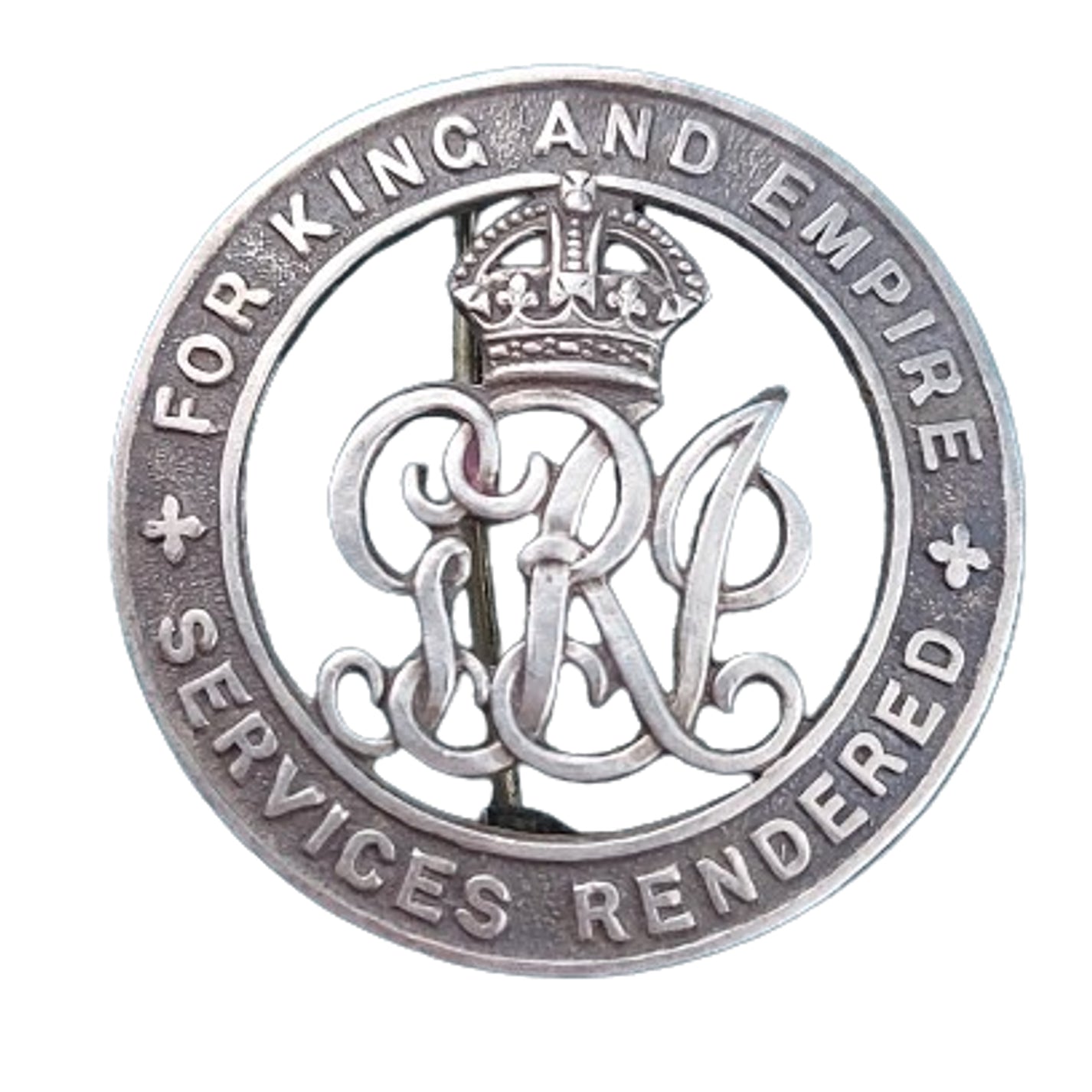 WW1 British BEF Class A Service Badge - For King And Empire Services R – Canadian Soldier Militaria