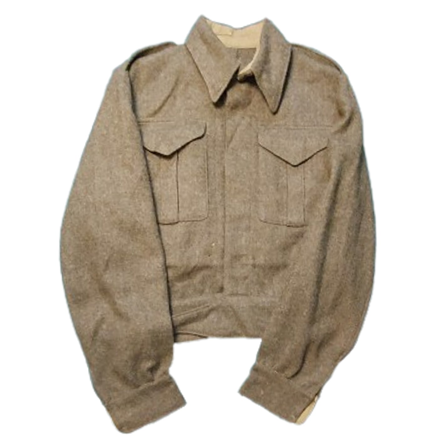 WW2 Canadian Battle Dress Tunic 1945 No Insignia Size 7 – Canadian ...