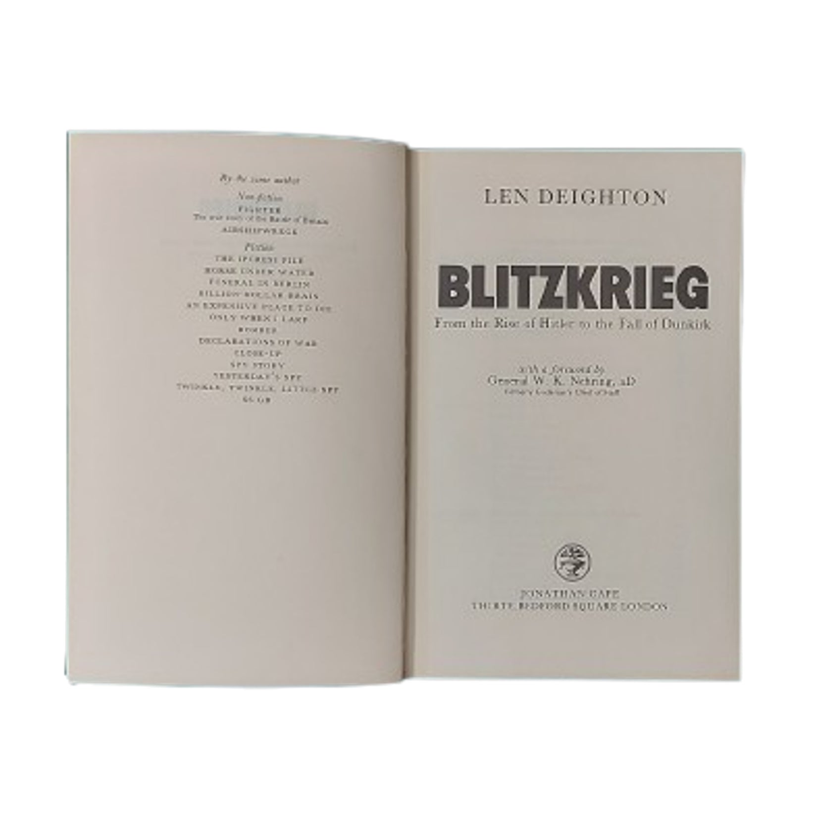 Blitzkrieg From The Rise Of Hitler To The Fall Of Dunkirk Book ...