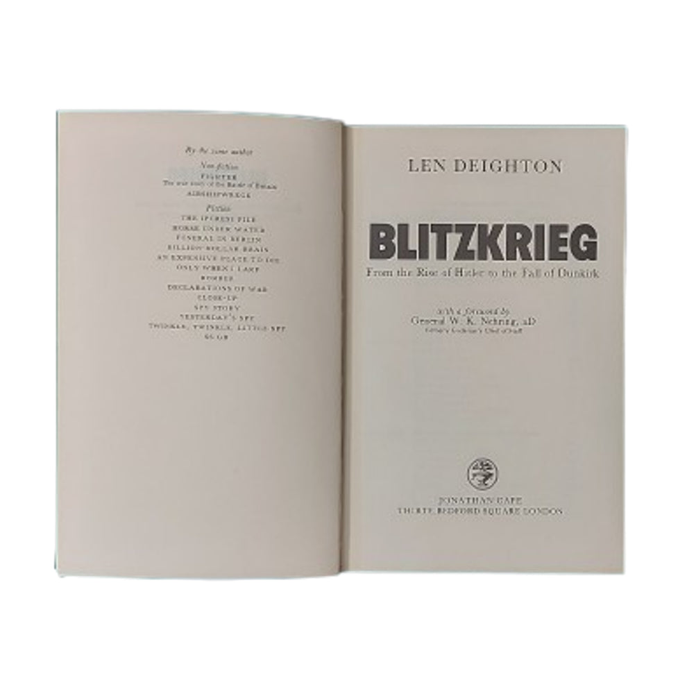 Blitzkrieg From The Rise Of Hitler To The Fall Of Dunkirk Book ...