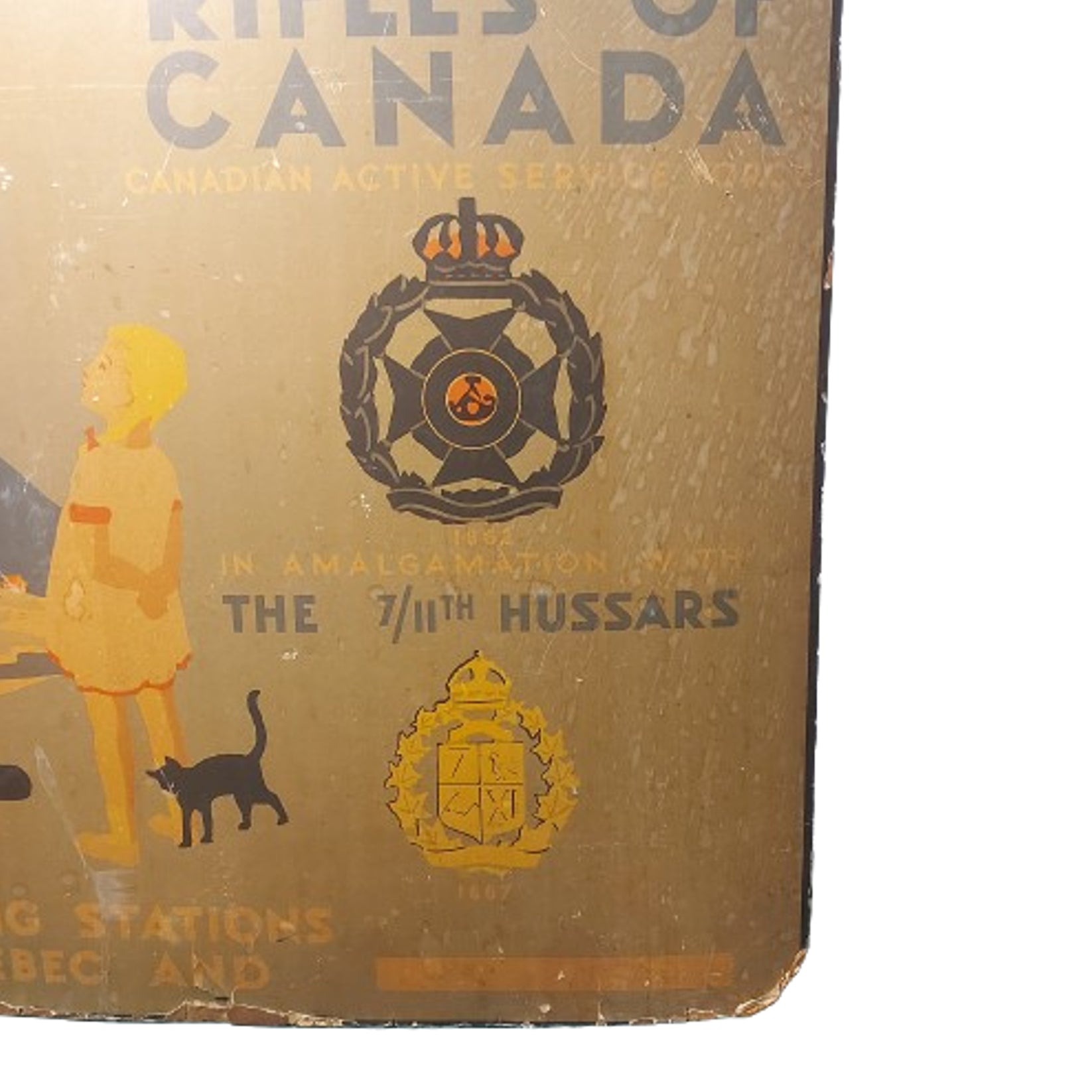 WW2 Royal Rifles Of Canada Recruiting Poster – Canadian Soldier Militaria