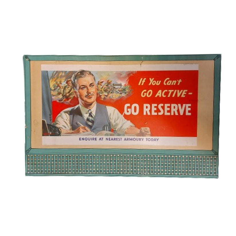 WW2 Canadian Recruiting Poster -Go Reserve – Canadian Soldier Militaria