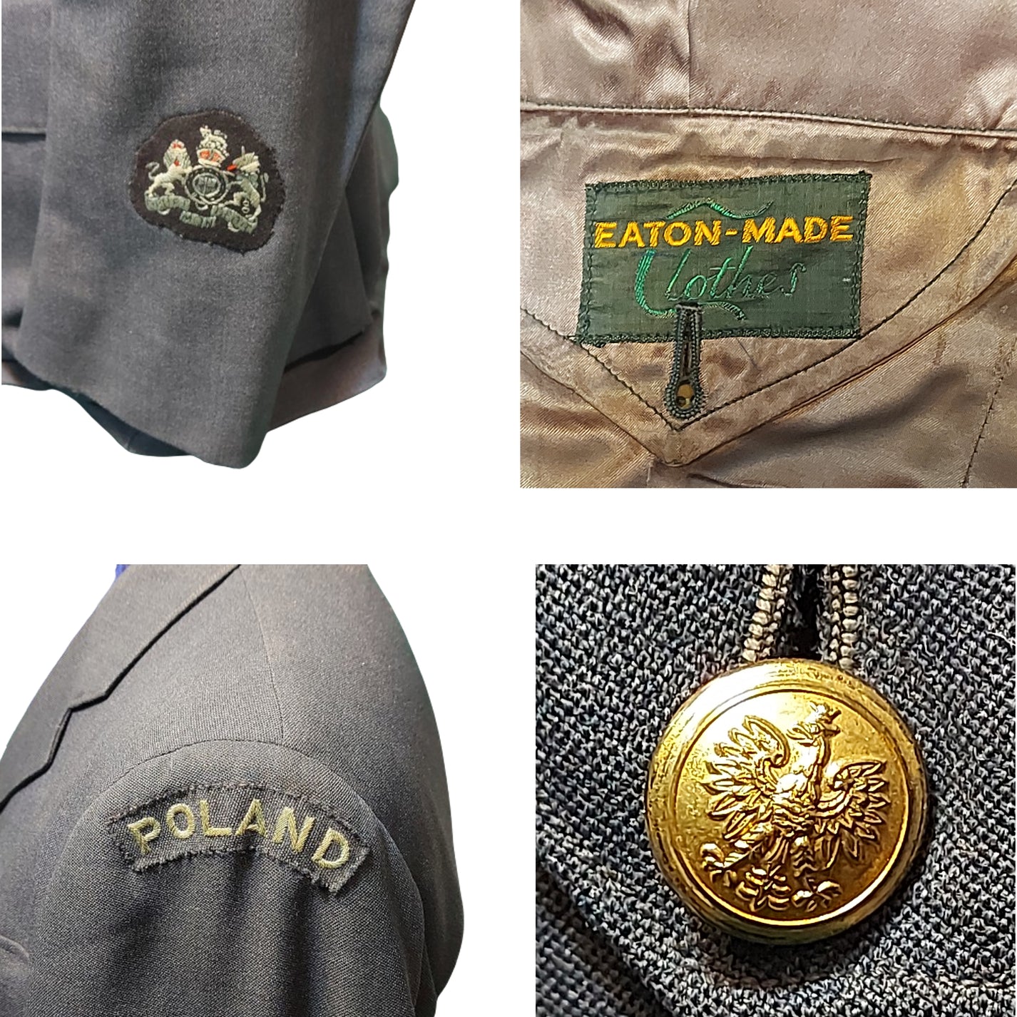 WW2 Polish Air Force Post-WW2 RCAF Royal Canadian Air Force Named Unif ...