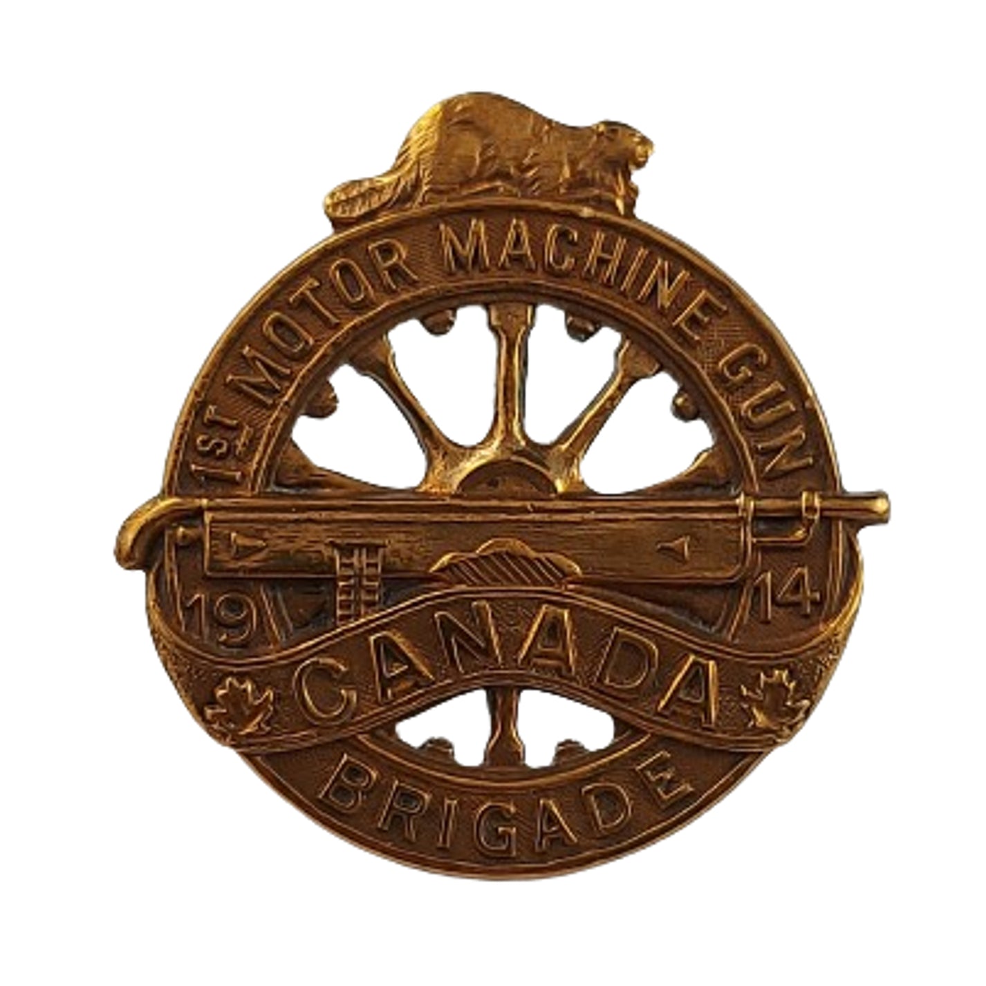 WW1 Canadian 1st Motor Machine Gun Brigade 1914 Collar Badge – Canadian ...
