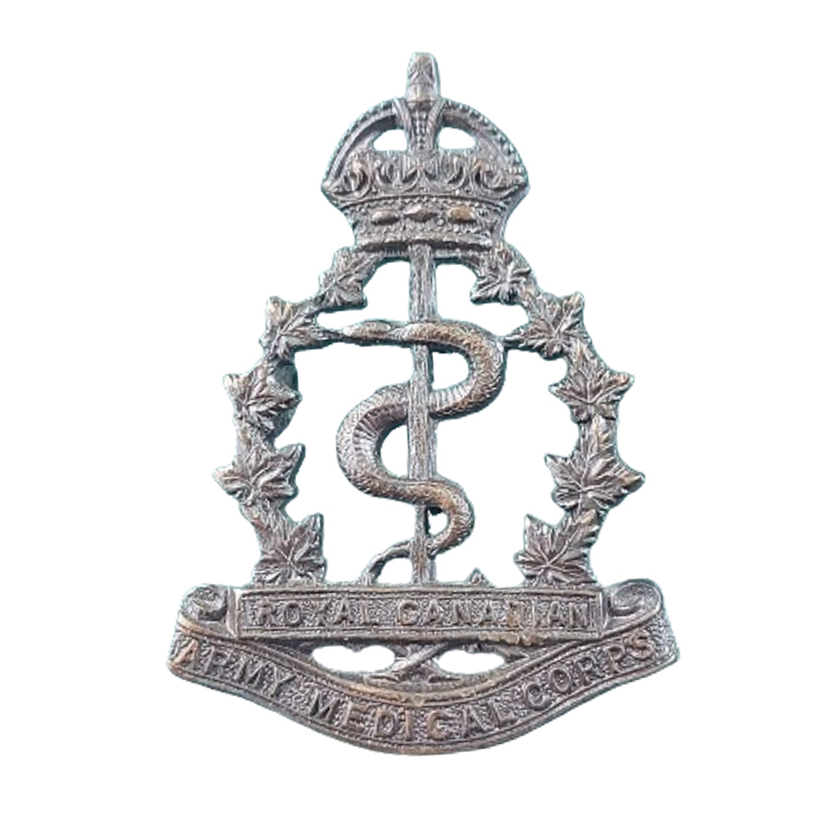 ww2 RCAMC Royal Canadian Army Medical Corps OSD Cap Badge – Canadian ...