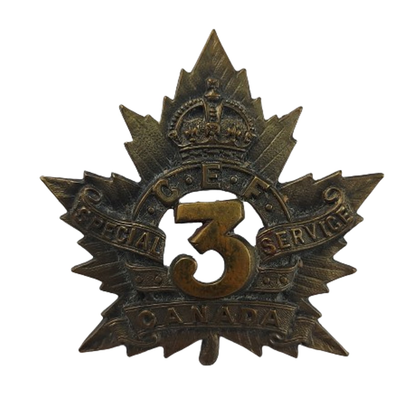 WW1 Canadian CEF 3rd Special Service Cap Badge – Canadian Soldier Militaria