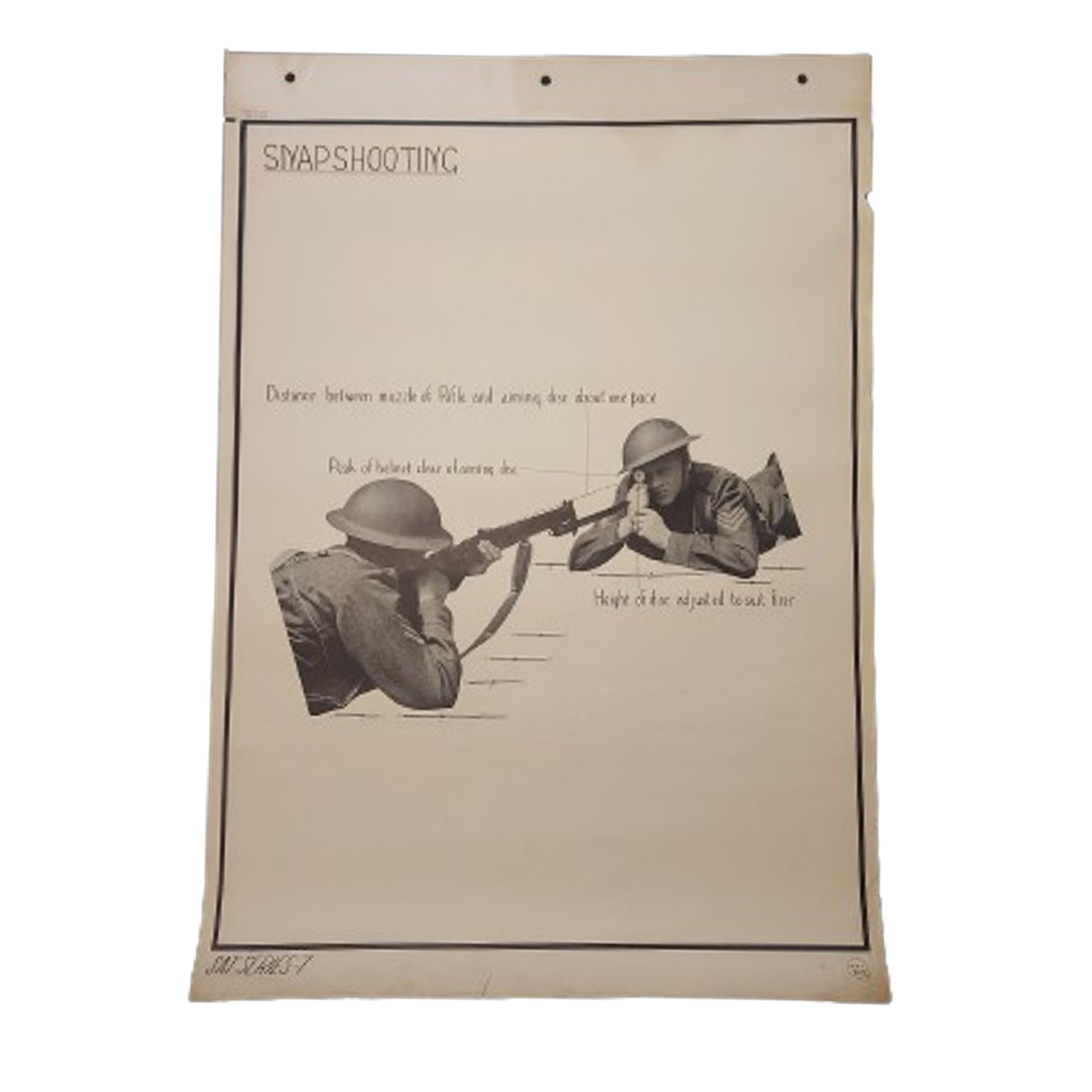 WW2 Canadian SAT Small Arms Training Poster -Snap Shooting – Canadian ...