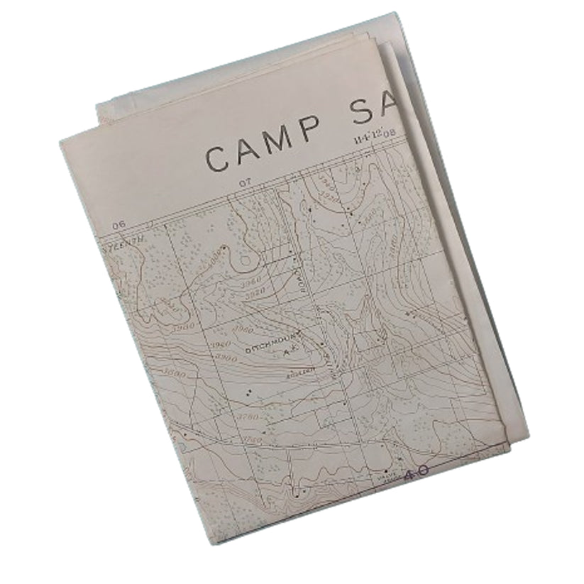 Pre-WW2 1924 Nation Defence Map -Camp Sarcee – Canadian Soldier Militaria