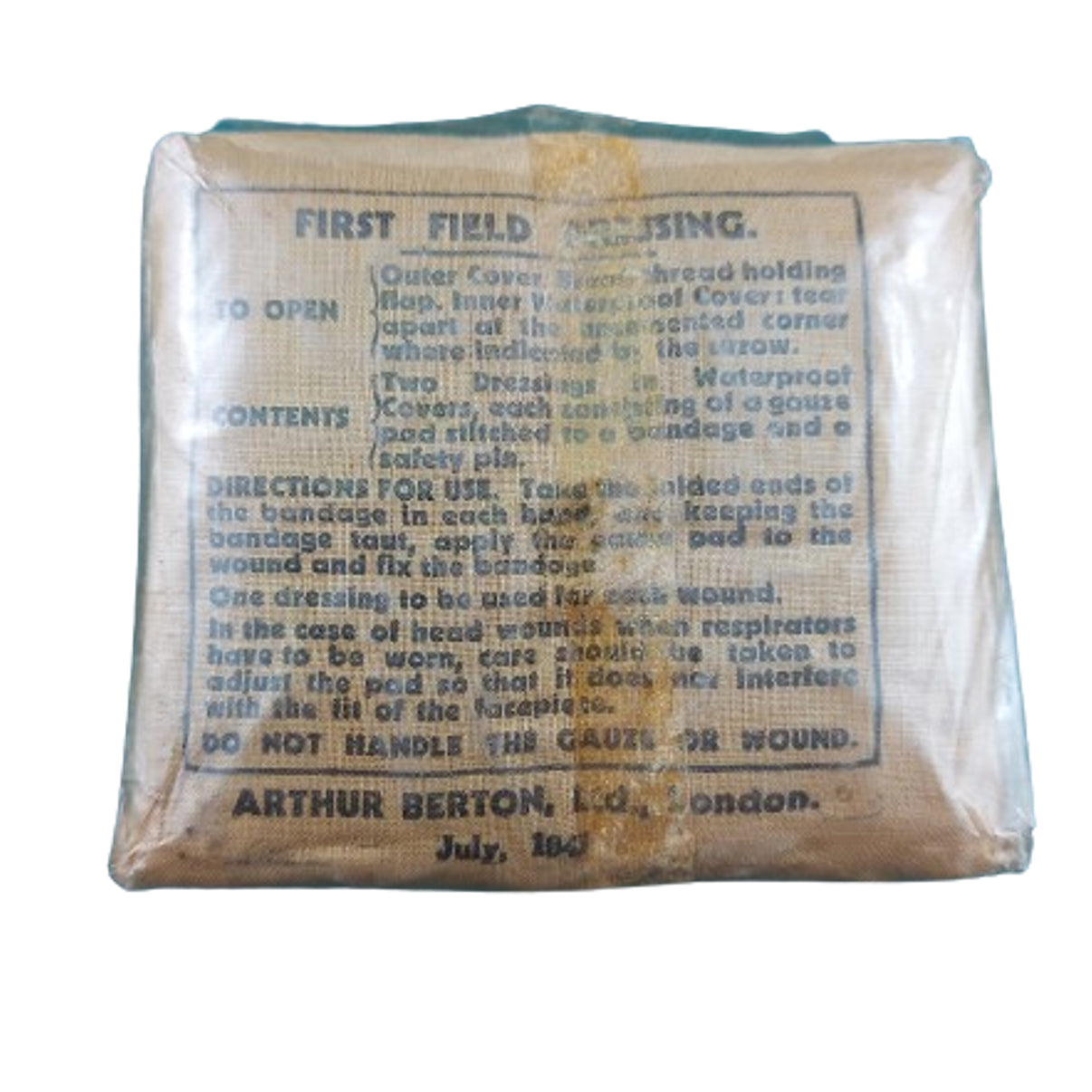 WW2 British Field Dressing 1941 – Canadian Soldier Militaria