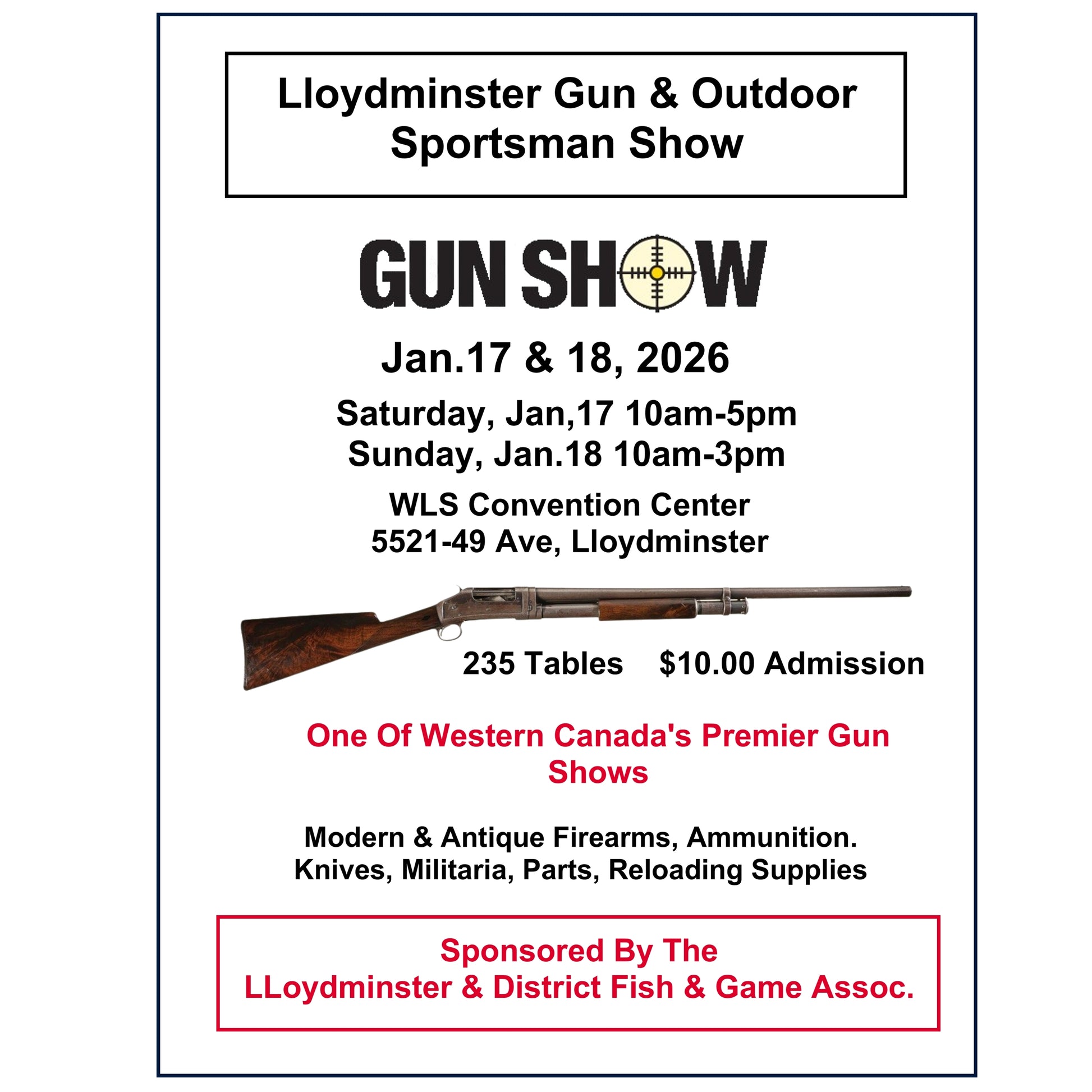 Lloydminster Gun And Military Show Jan.17 & 18 – Canadian Soldier Militaria