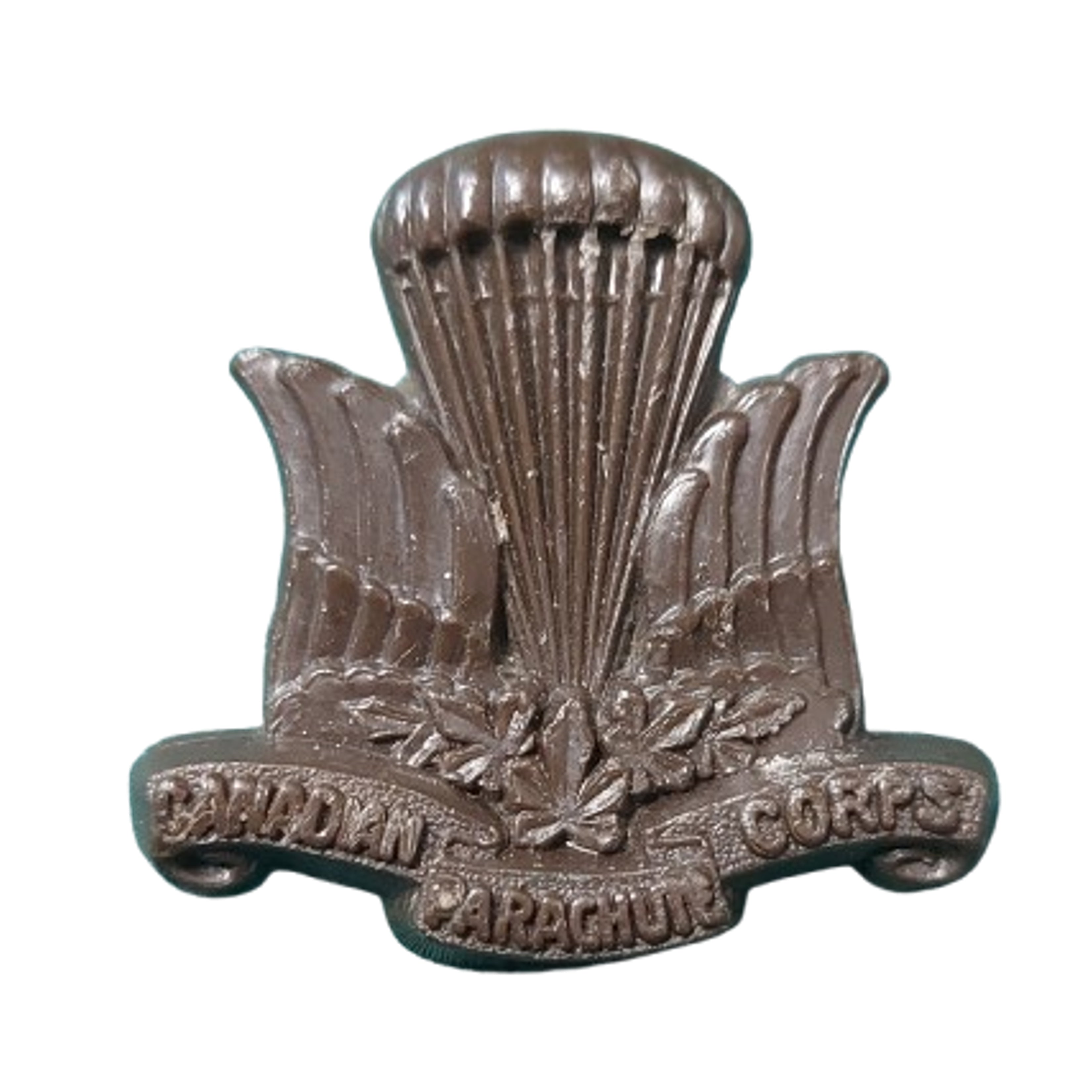 WW2 Canadian Parachute Corps Plastic Economy Cap Badge With Pin ...