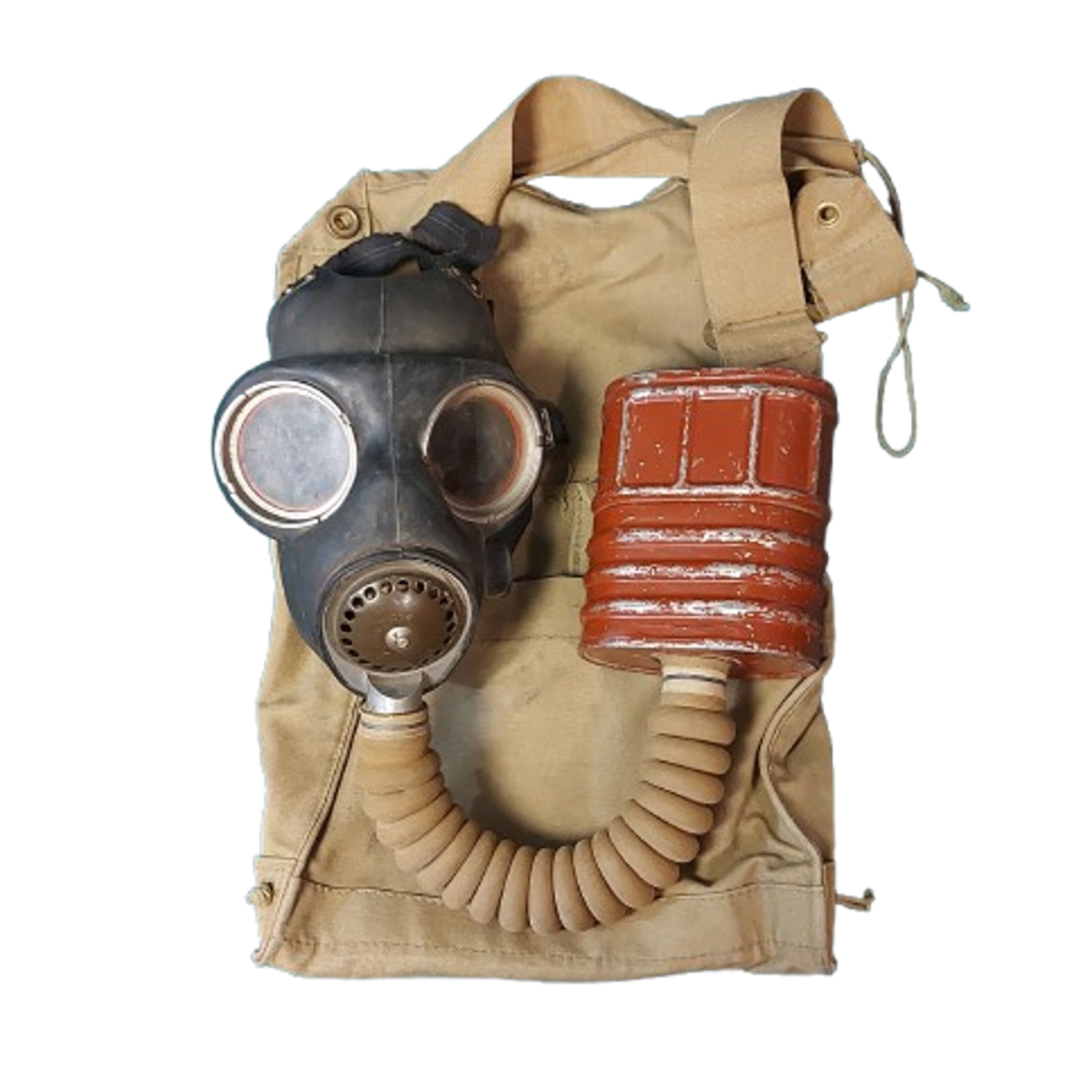 WW2 Canadian Mk.III Gas Mask In Mk.VII Carrier 1942 – Canadian Soldier ...