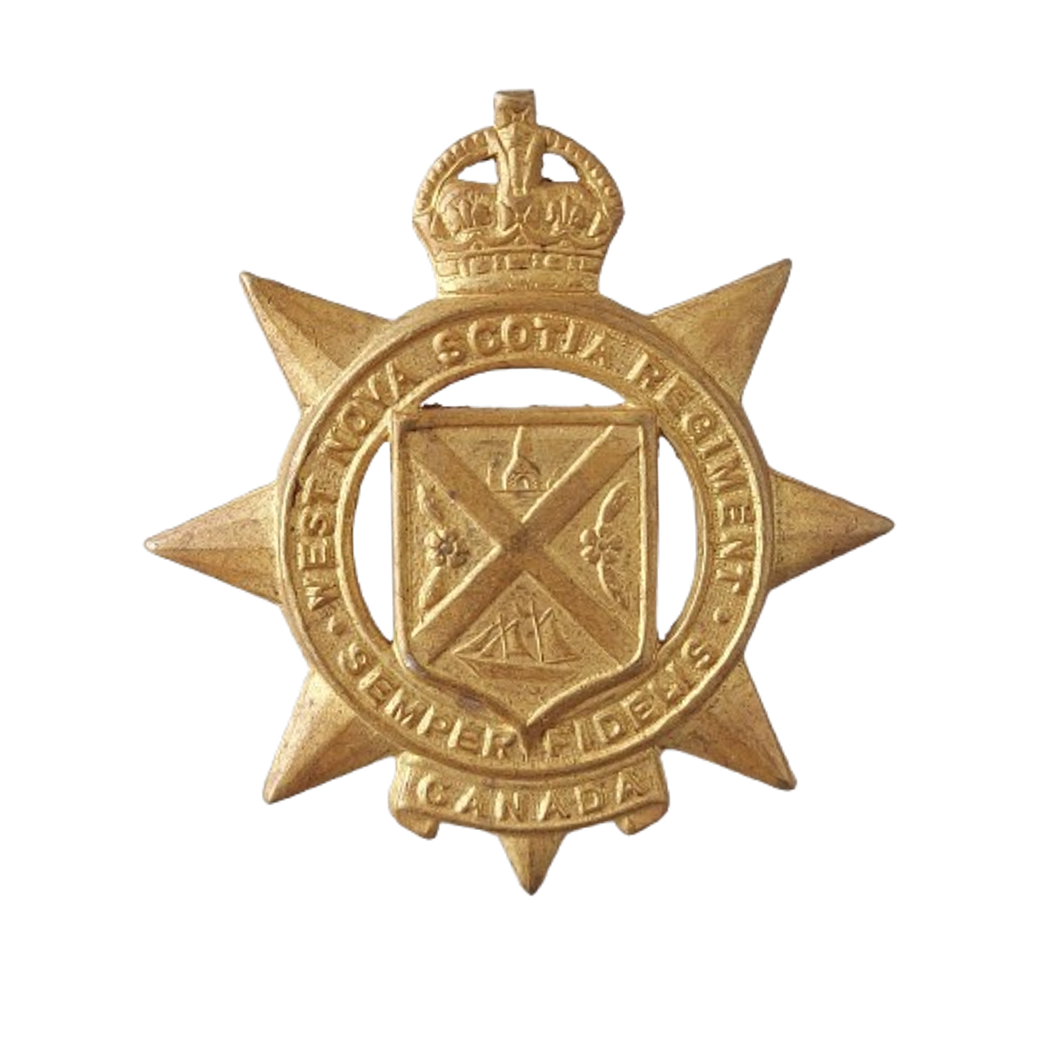 WW2 Canadian West Nova Scotia Regiment Cap Badge – Canadian Soldier ...