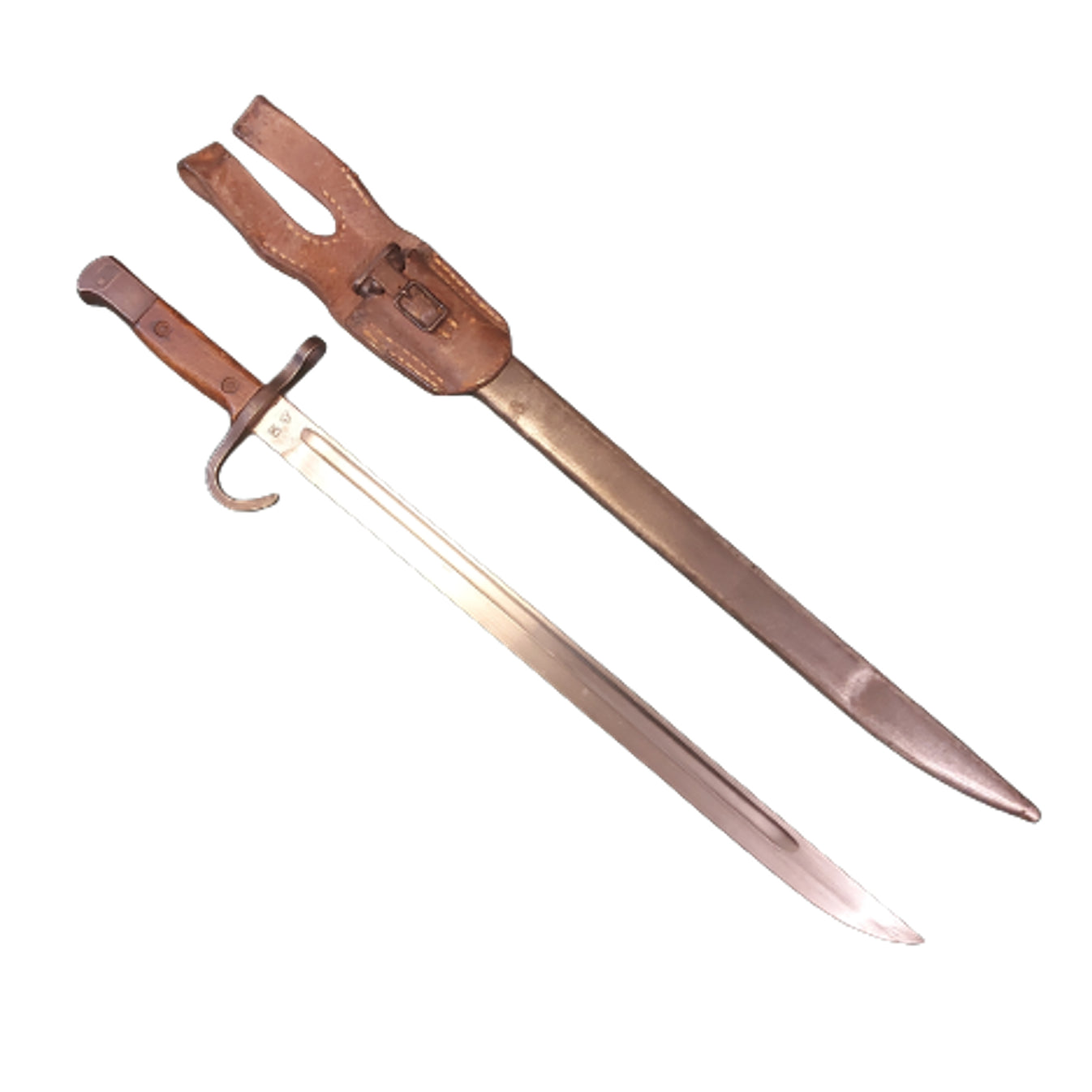 WW2 Japanese Arisaka Hook Quillon Type 30 Bayonet With Scabbard And Fr ...