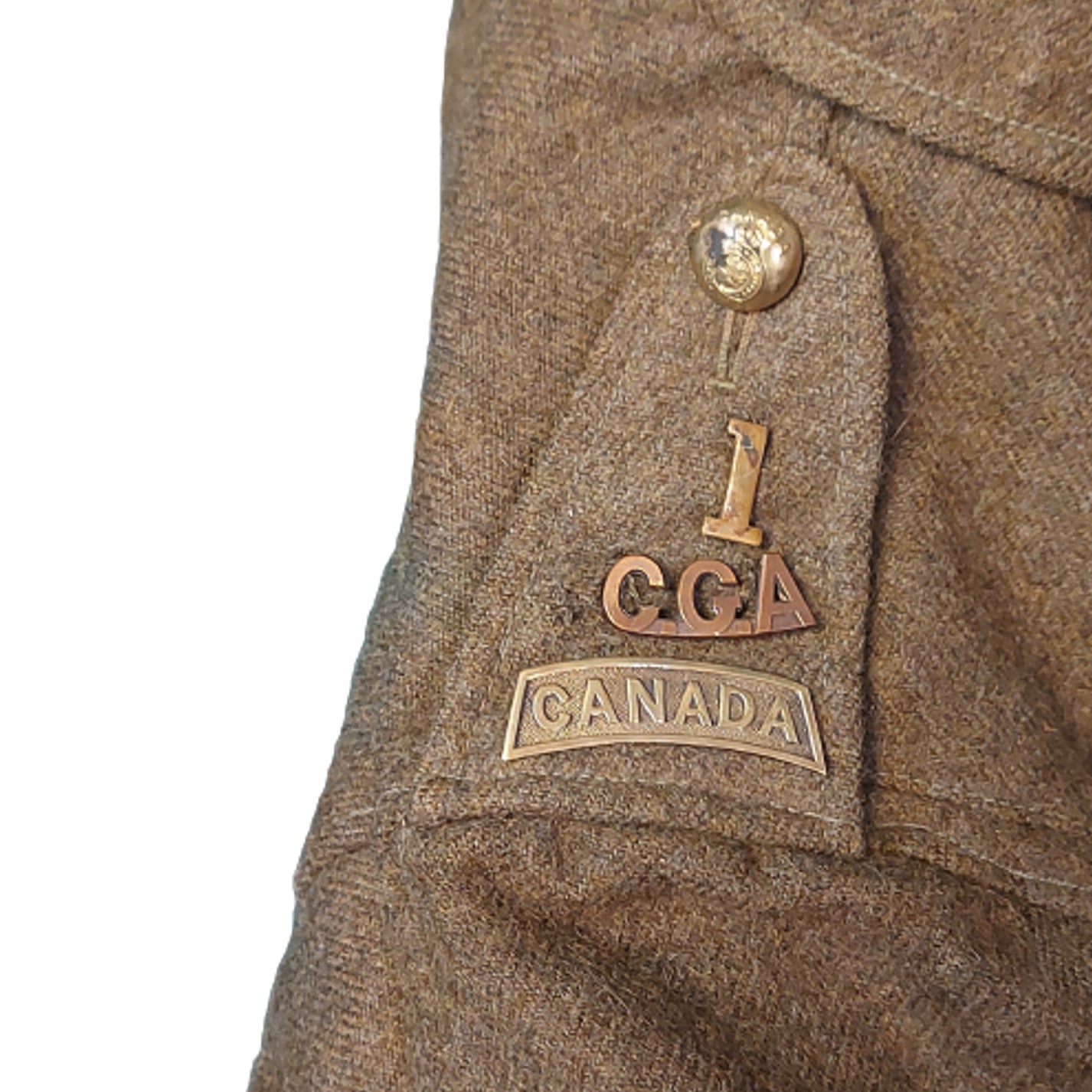 WW1 1st Canadian Garrison Artillery Battle Tunic – Canadian Soldier ...
