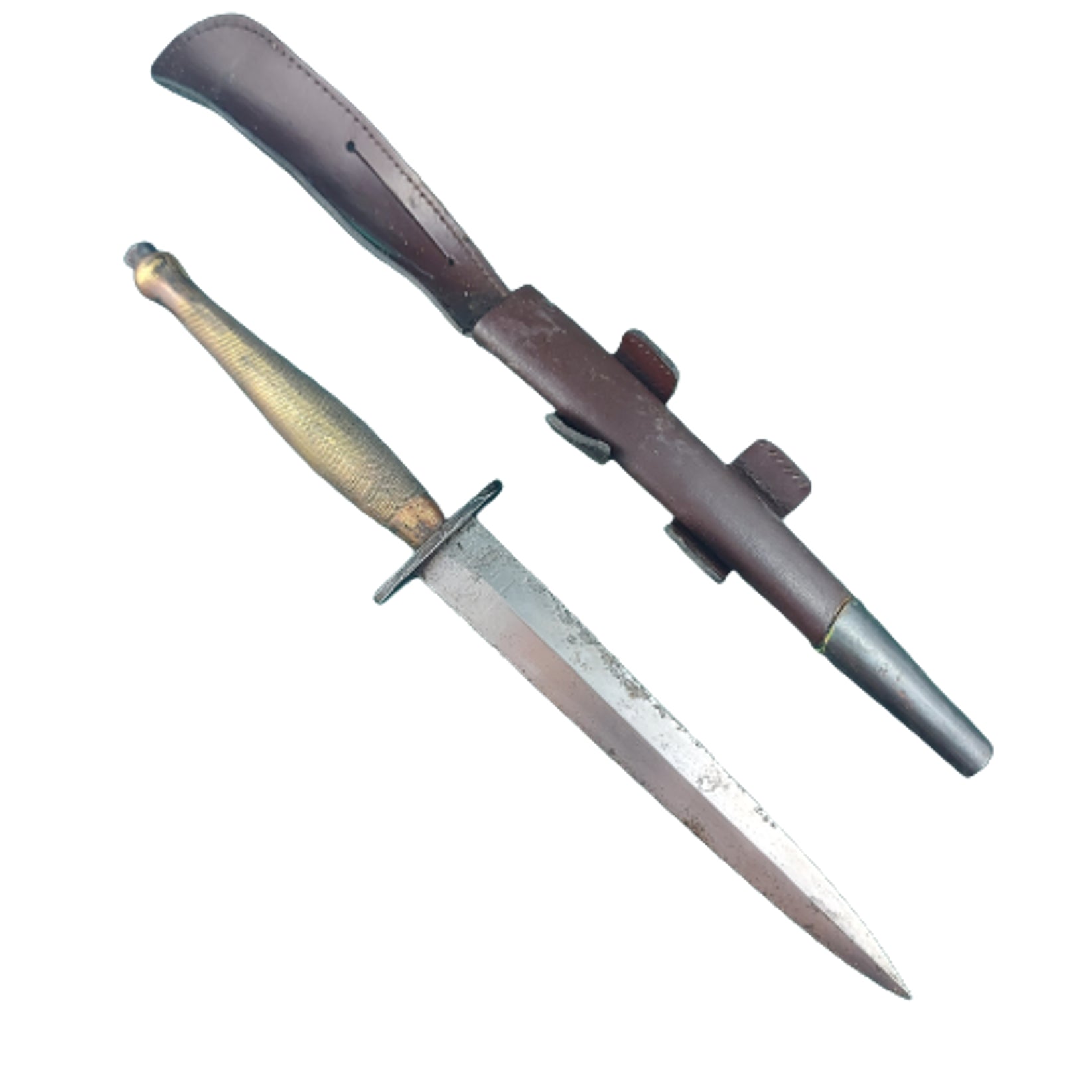 WW2 FS Fairbairn Sykes 2nd Pattern Trademarked Fighting Knife And Scab ...