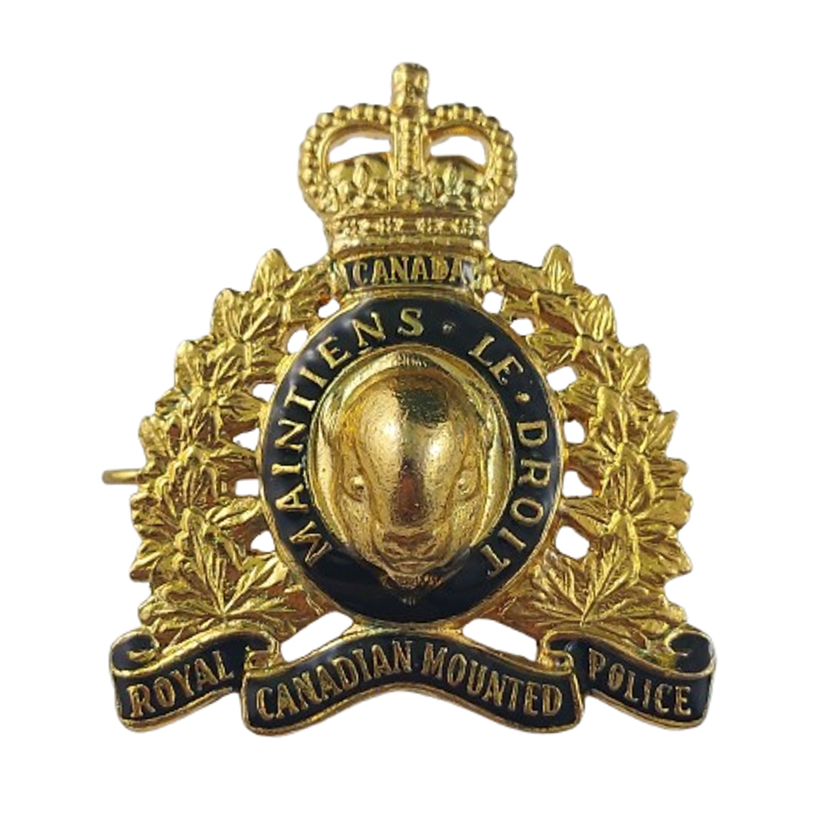 Post-WW2 Canadian RCMP Royal Canadian Mounted Police Cap Badge - Large ...
