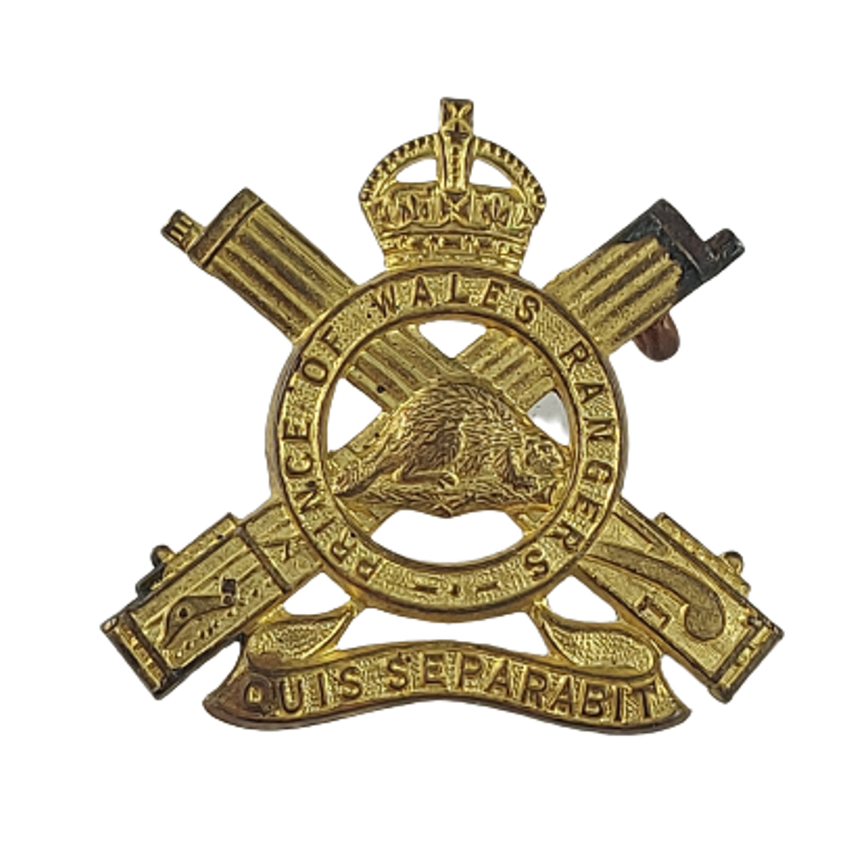 WW2 Canadian Prince of Wales Rangers Machine Gun Collar Badge ...