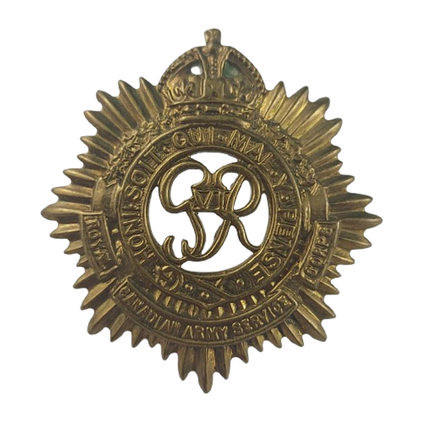 WW2 Canadian RCASC Royal Canadian Army Service Corps Cap Badge ...
