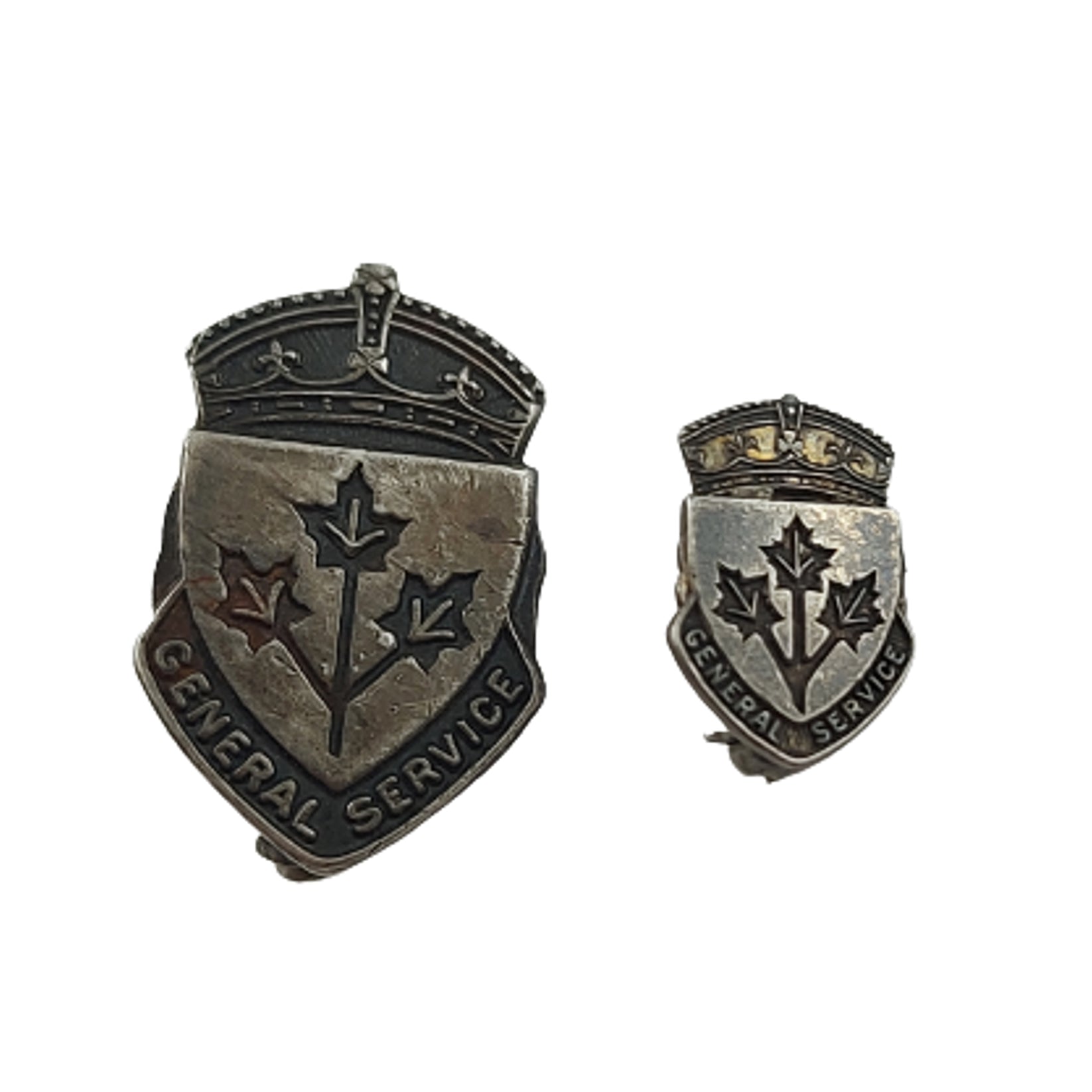 WW2 Canadian General Service Lapel Pin With Miniature – Canadian ...